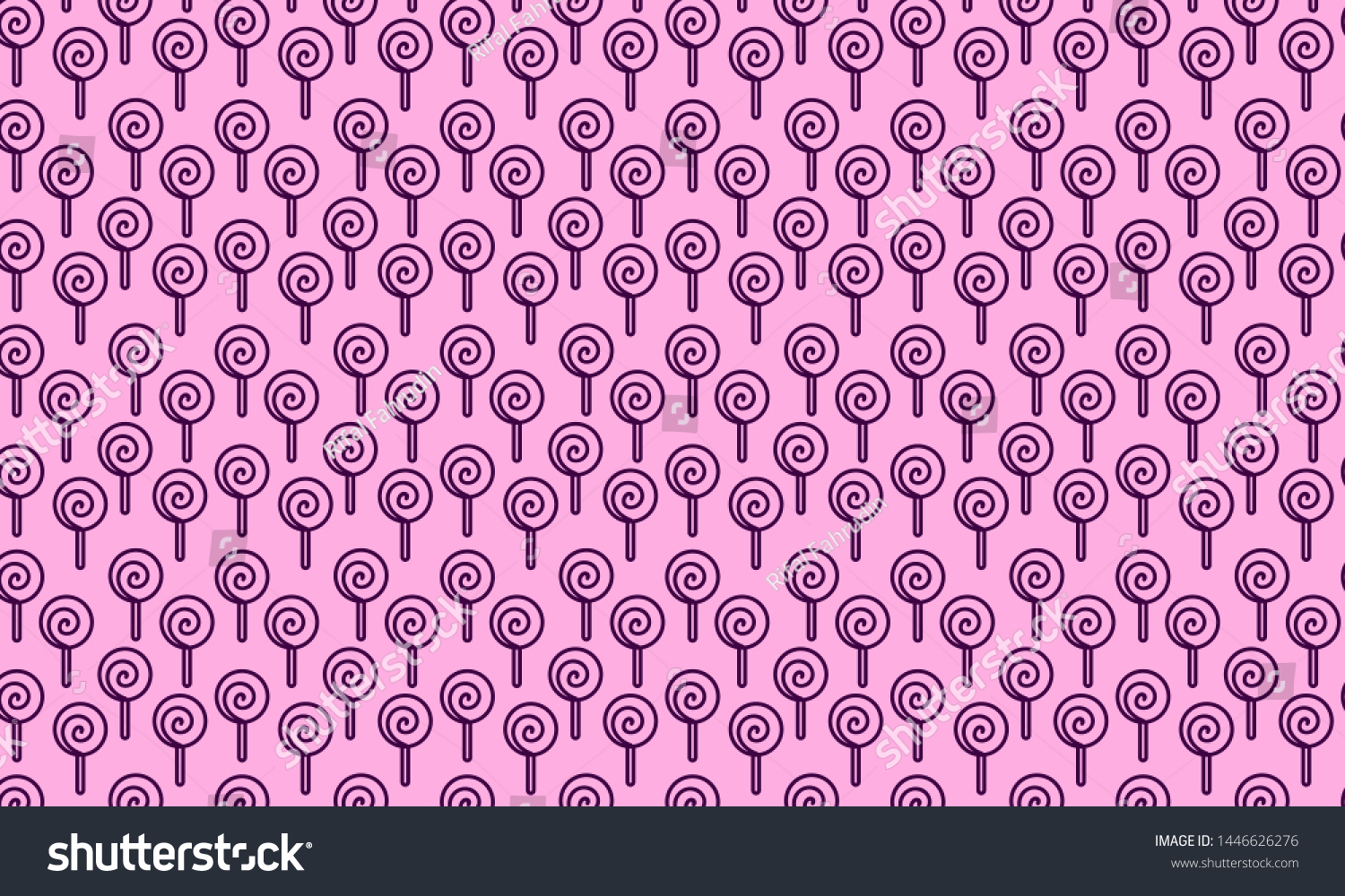 Sweet Purple Lollipop Pattern Printable Vector: เวกเตอร์สต็อก (ปลอดค่า ...