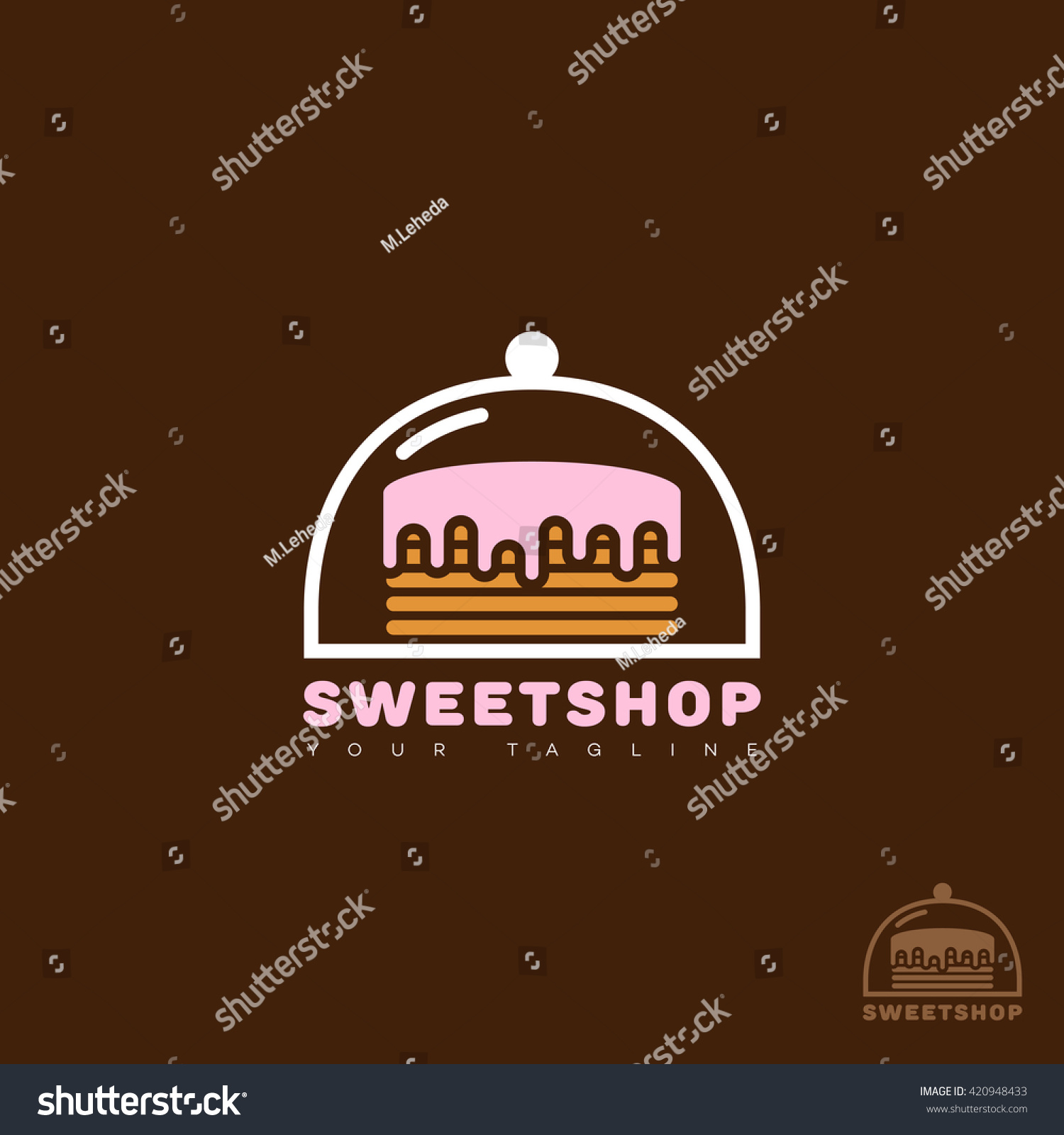 Sweet Shop Logo Template Design Vector Stock Vector (Royalty Free ...