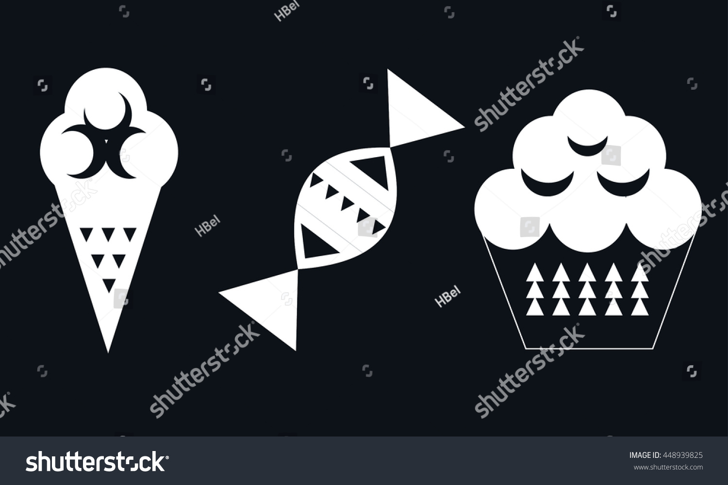 Sweets Pictogram Collection Vector Stock Vector (Royalty Free ...