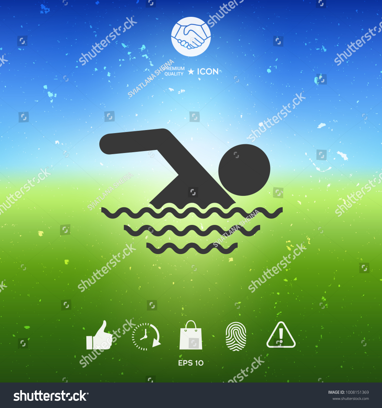 Swim Symbol Icon Stock Vector (Royalty Free) 1008151369 | Shutterstock