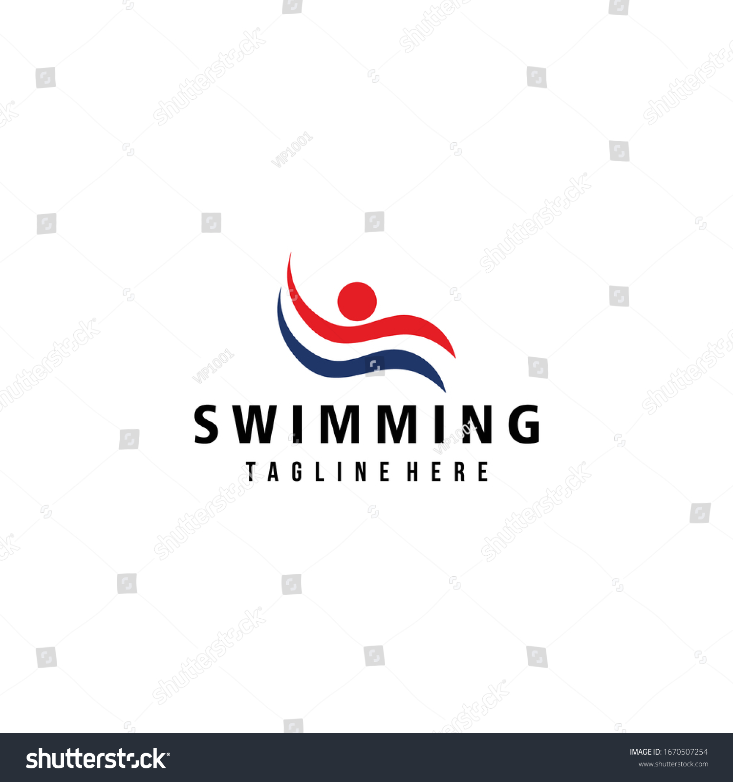 Swimming Logo Icon Vector Isolated Stock Vector (Royalty Free ...