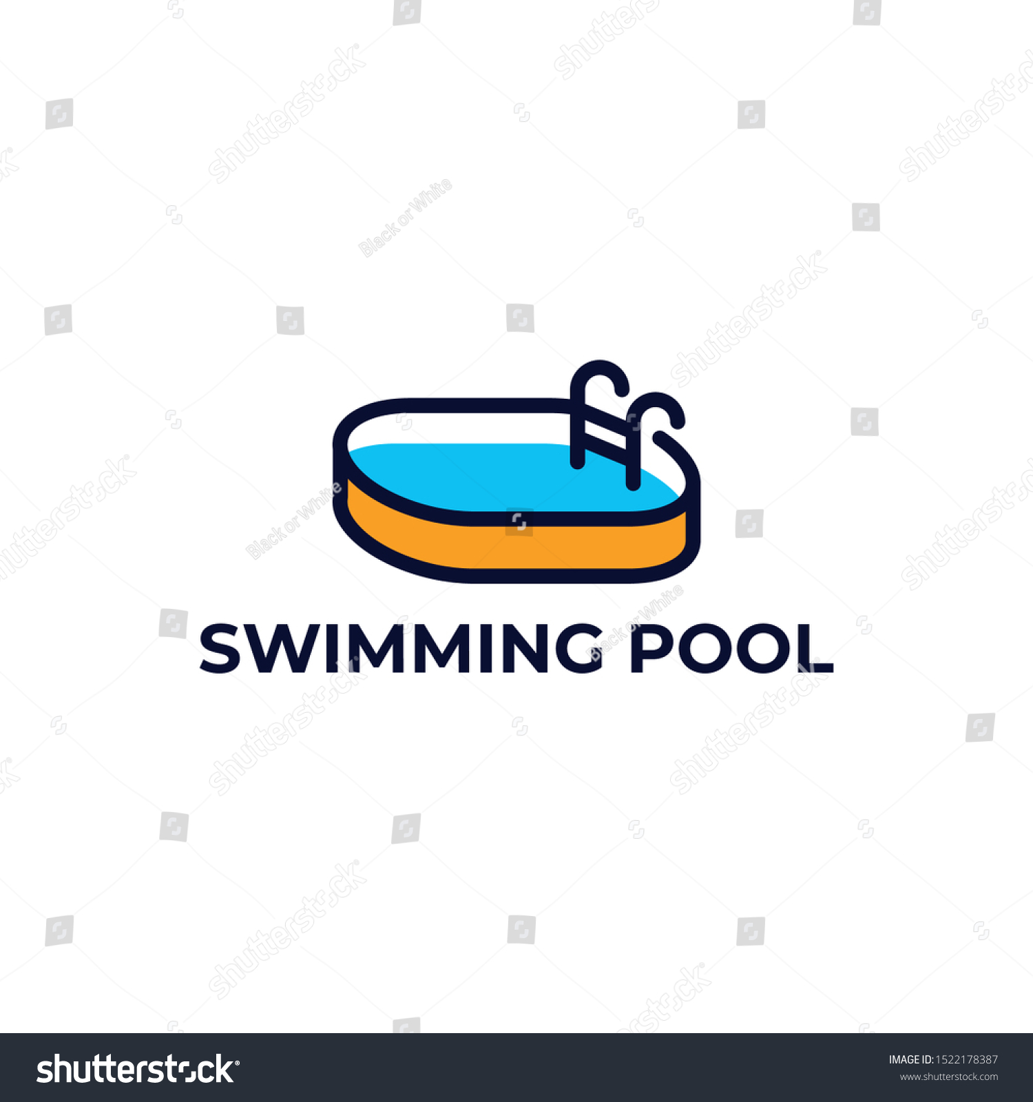 Swimming Pool Logo Design Vector Stock Vector (Royalty Free) 1522178387 ...