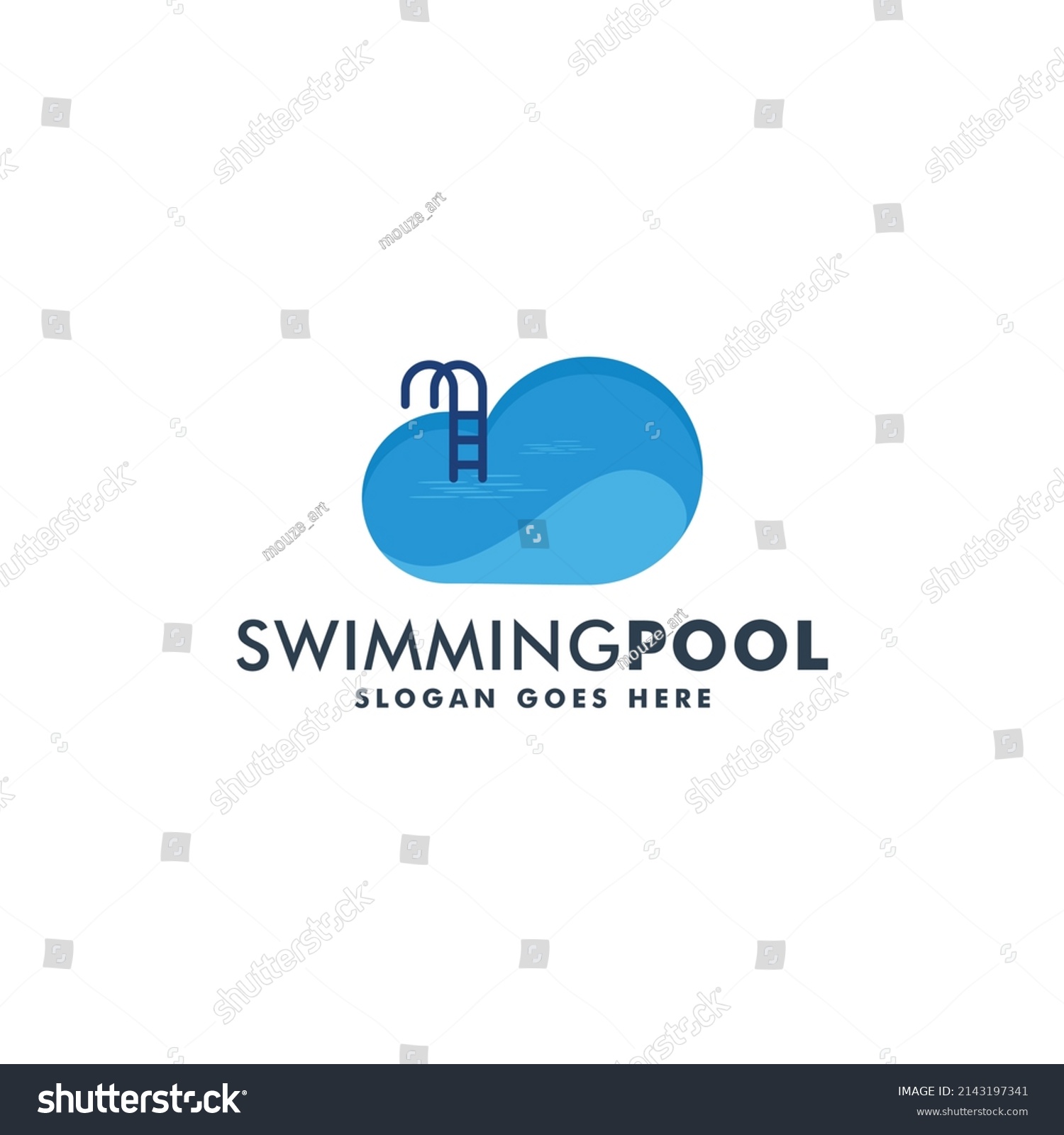 Swimming Pool Logo Design Vector Illustration Stock Vector (Royalty ...