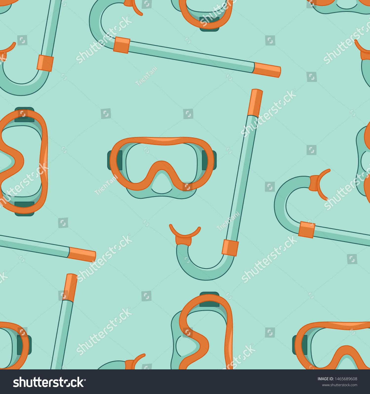 Swimming Set Minimal Pattern Vector Simple Stock Vector (Royalty Free ...