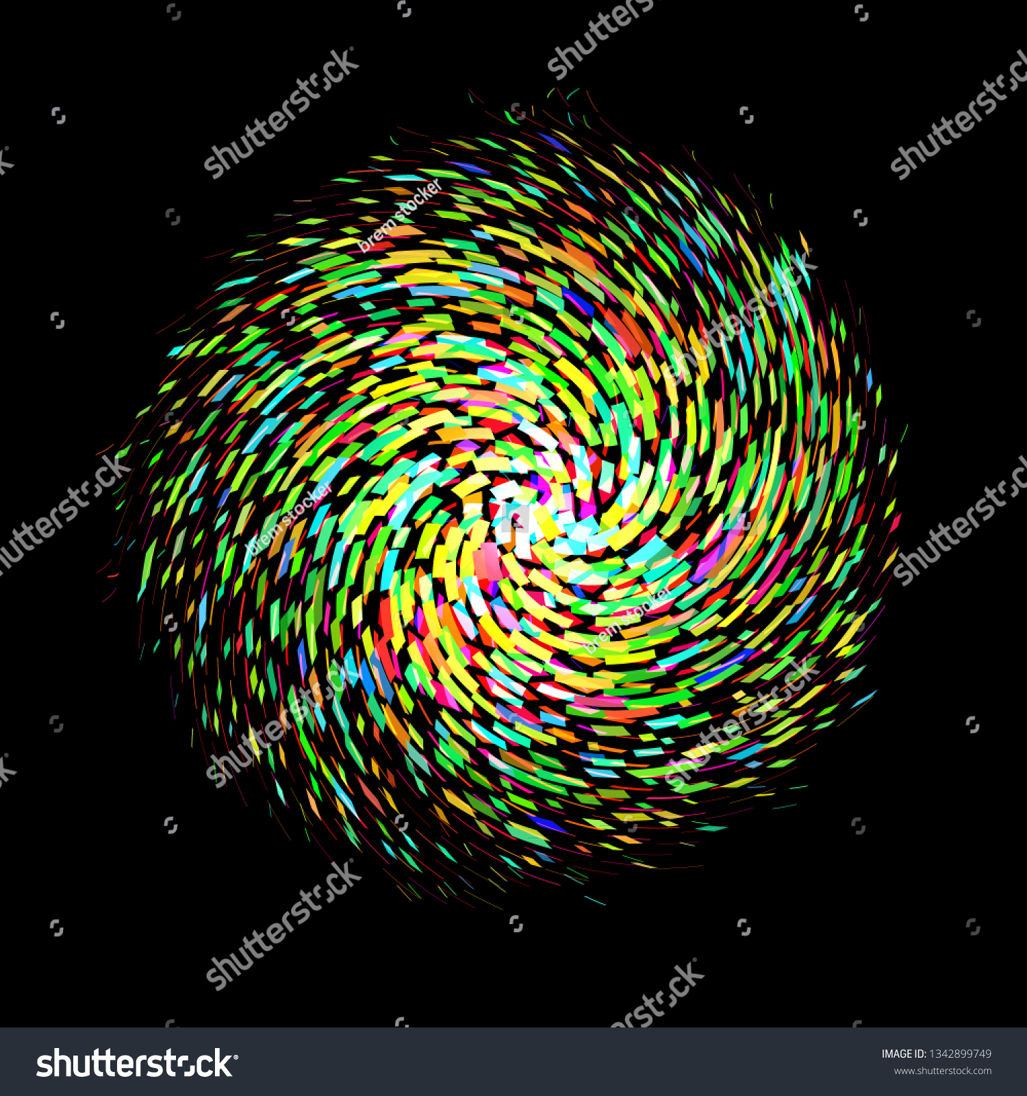 Swirl Mosaic Particle Vector Stock Vector (Royalty Free) 1342899749 ...