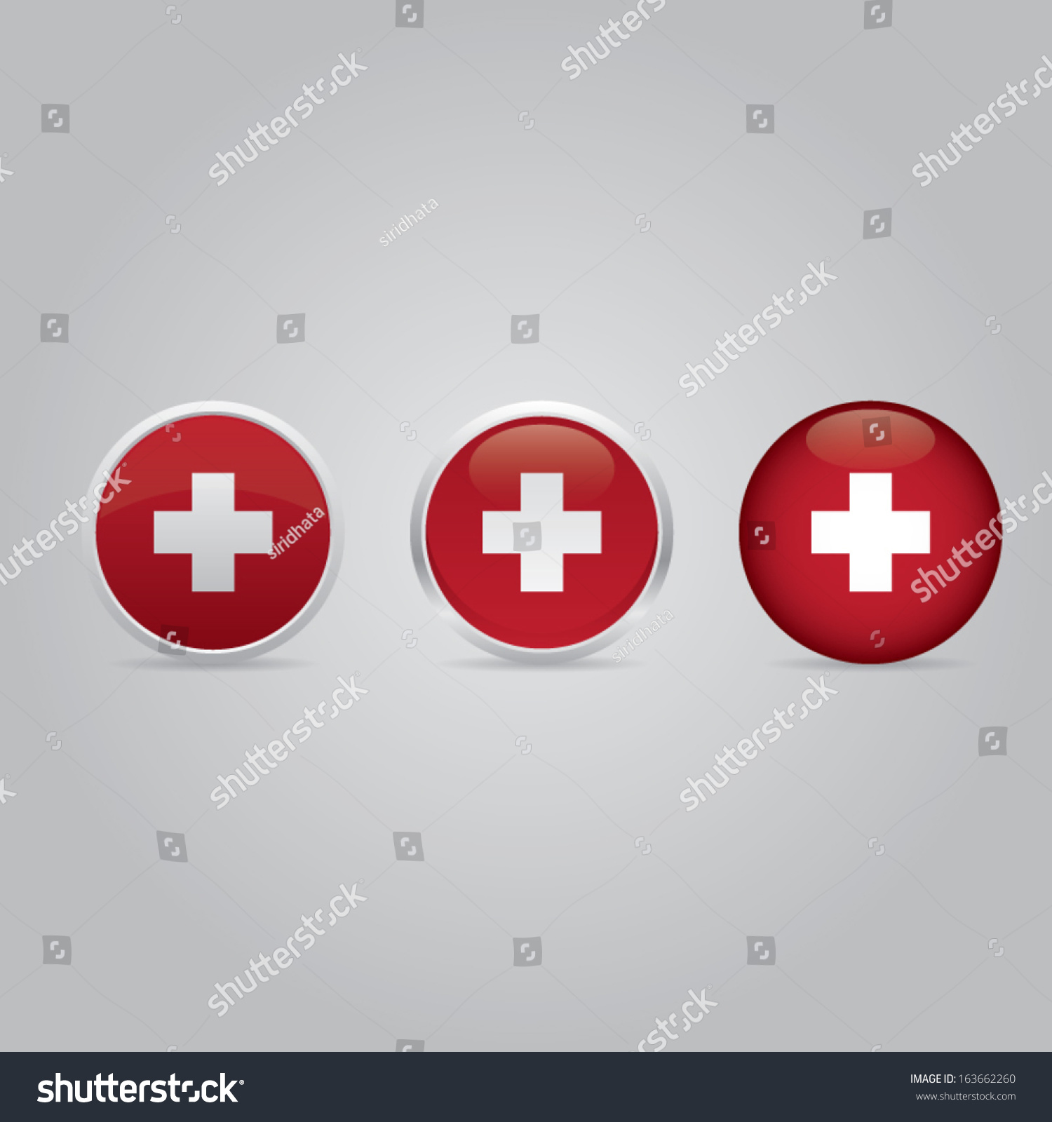 Swiss Round Icons Stock Vector (Royalty Free) 163662260 | Shutterstock