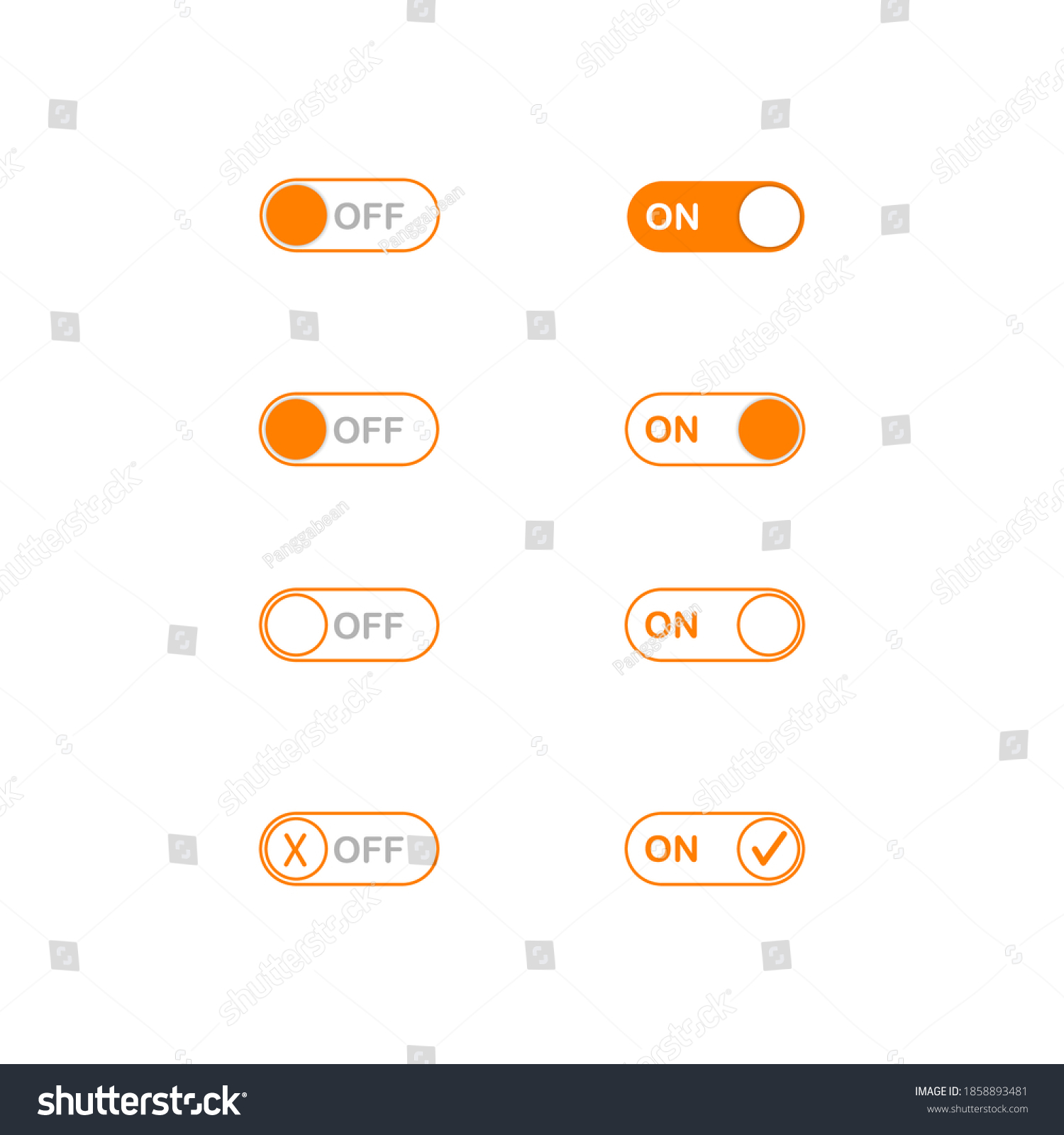 Switch Button On Off Template Isolated: Vector có sẵn (miễn phí bản ...