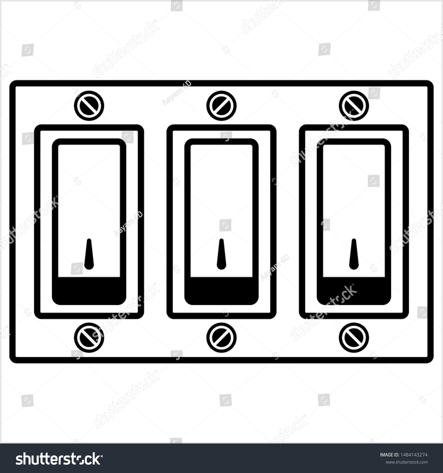 Switch Icon Electrical Switch Vector Art Stock Vector (Royalty Free ...