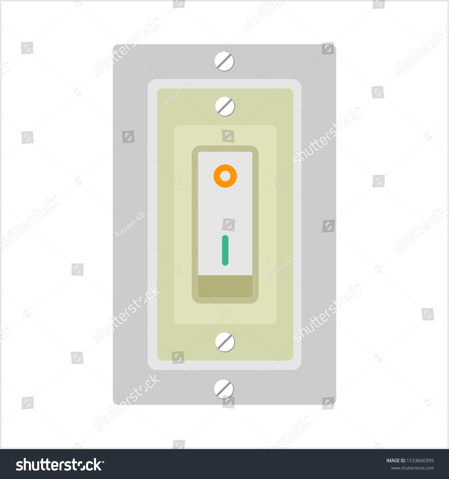Switch Icon Electrical Switch Vector Art: vector de stock (libre de ...