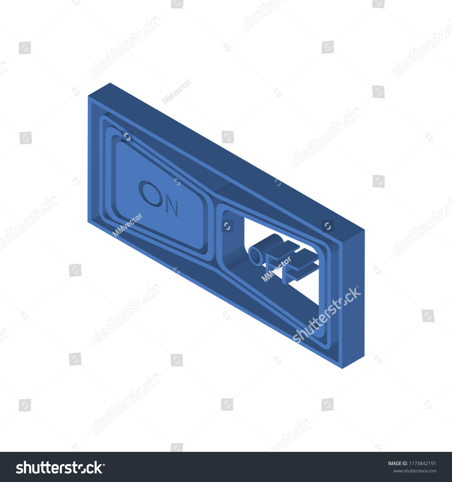Switch Isometric Left Top View 3d Stock Vector (Royalty Free ...