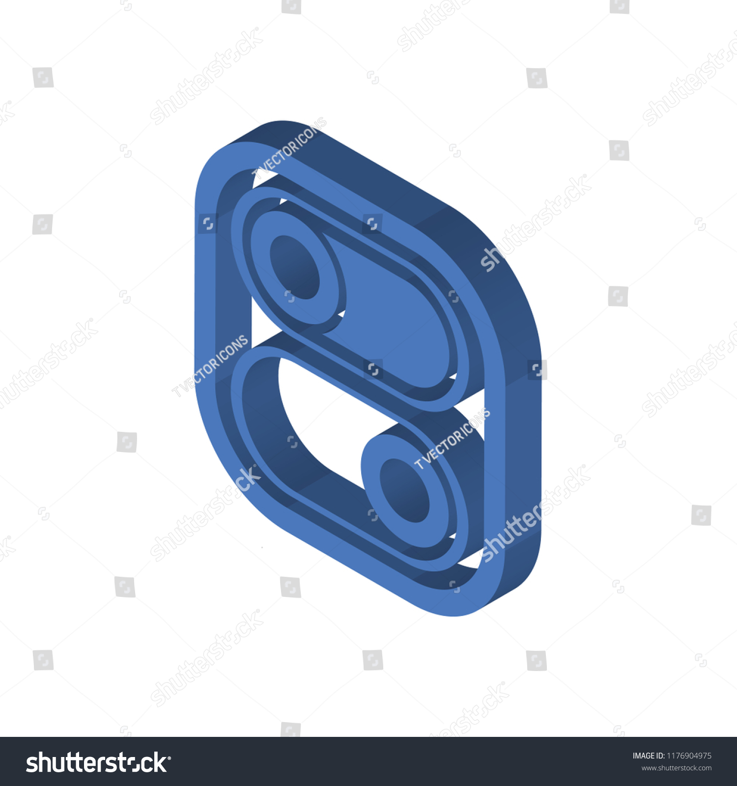 Switch Isometric Left Top View 3d Stock Vector (Royalty Free) 1176904975