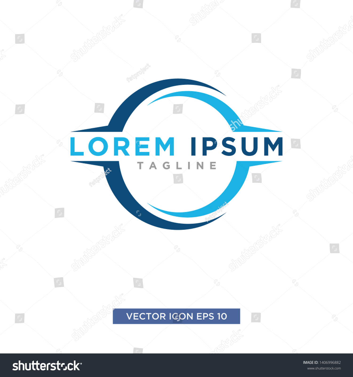 Swoosh Circle Logo Vector Illustration Stock Vector (Royalty Free ...