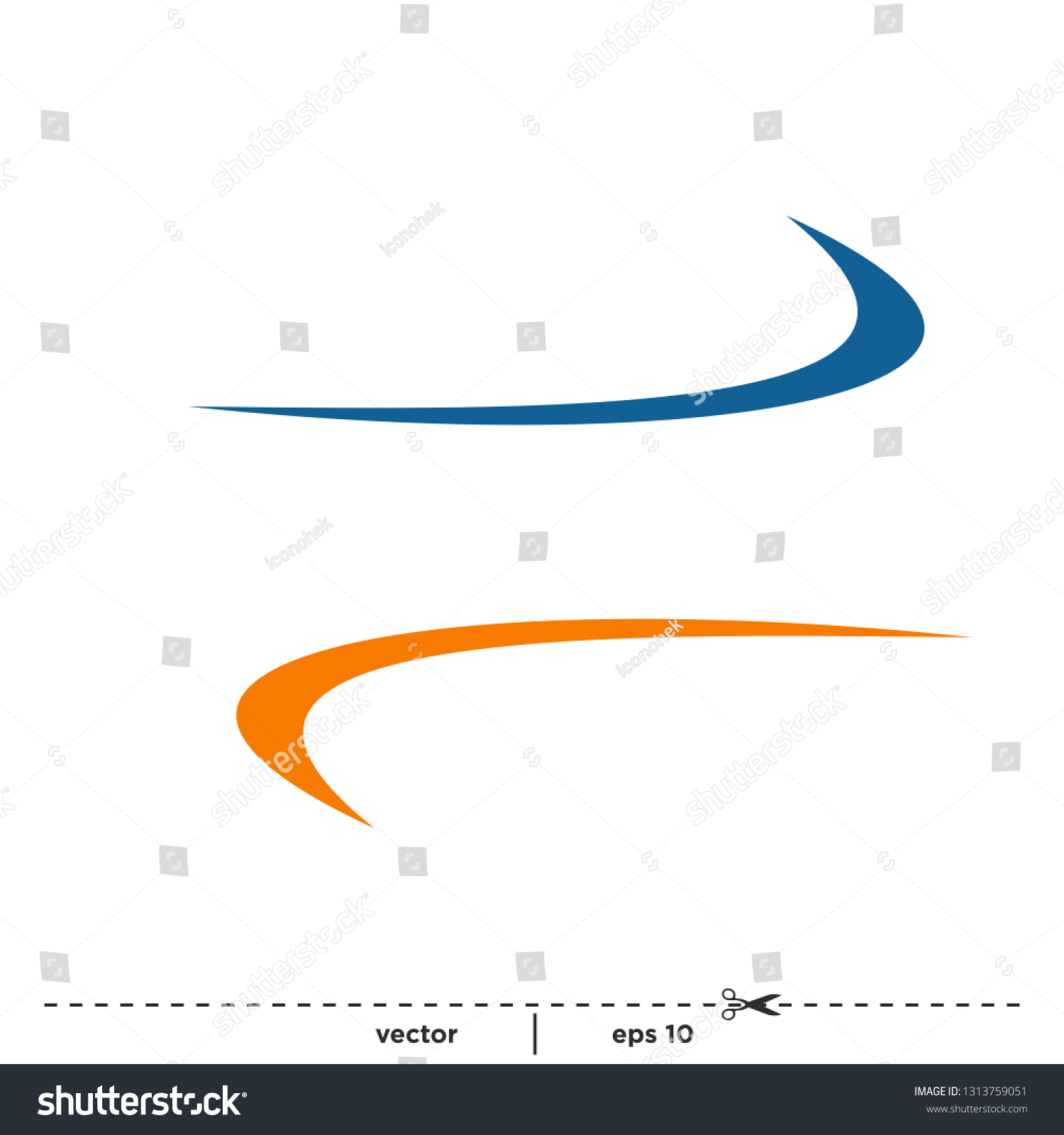 Swoosh Style Logo Template Stock Vector (Royalty Free) 1313759051 ...