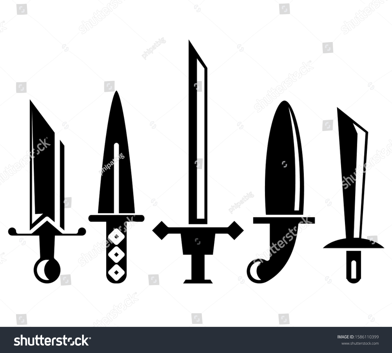 Sword Rapier Vector Illustration Stock Vector (Royalty Free) 1586110399 ...