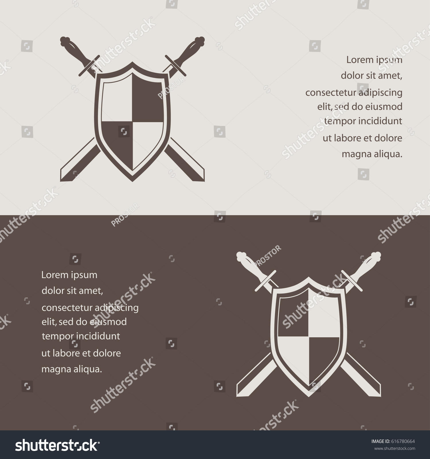 Sword Shield Icon Stock Vector (Royalty Free) 616780664 | Shutterstock