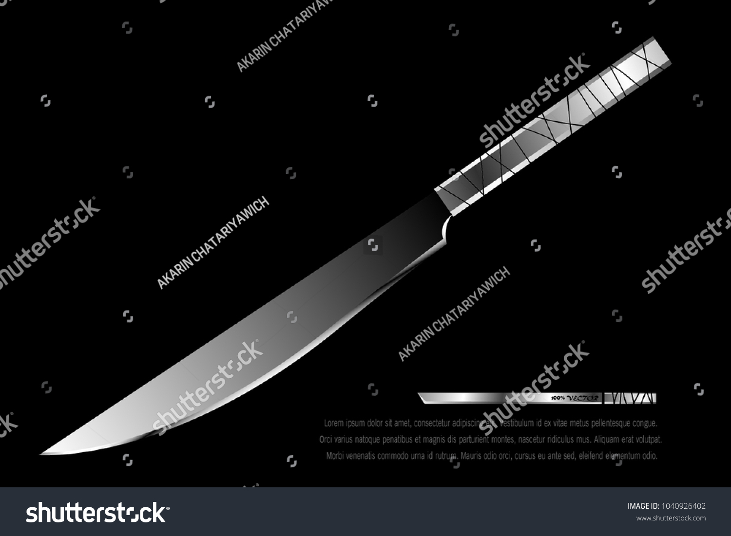 Sword Designs Metal Sword Stock Vector (Royalty Free) 1040926402 ...