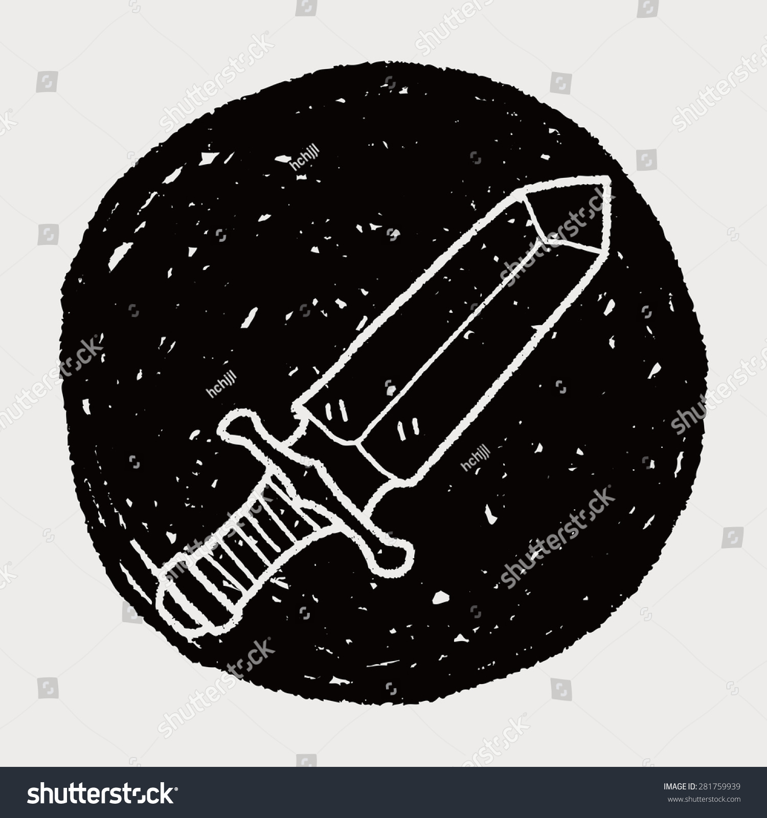 Sword Doodle Stock Vector (Royalty Free) 281759939 | Shutterstock