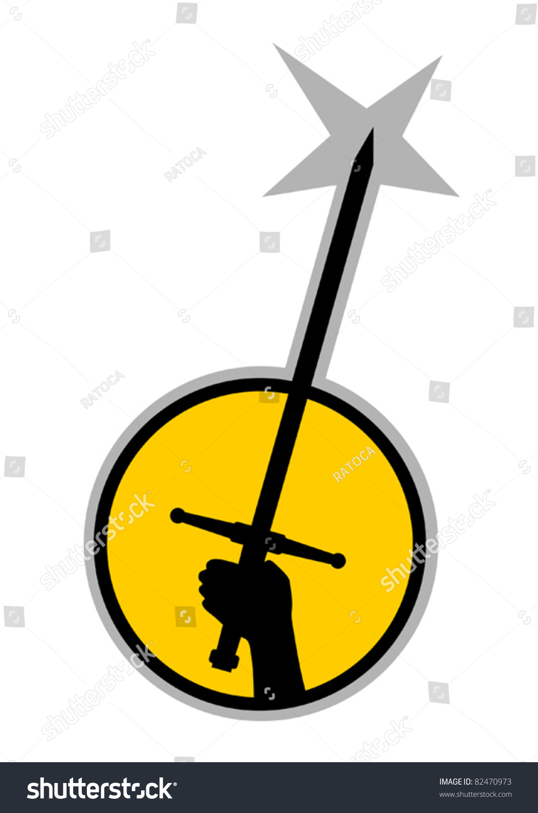 Sword Symbol Stock Vector 82470973 - Shutterstock