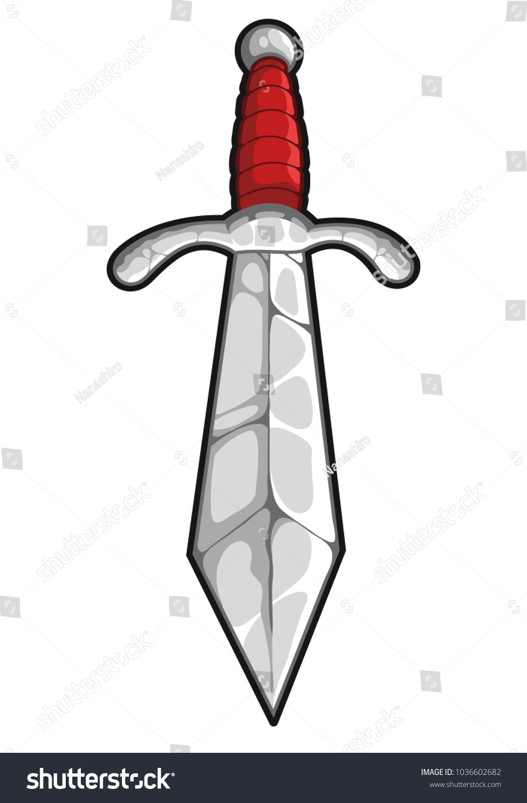 Sword Warrior Comic Stock Vector (Royalty Free) 1036602682 | Shutterstock