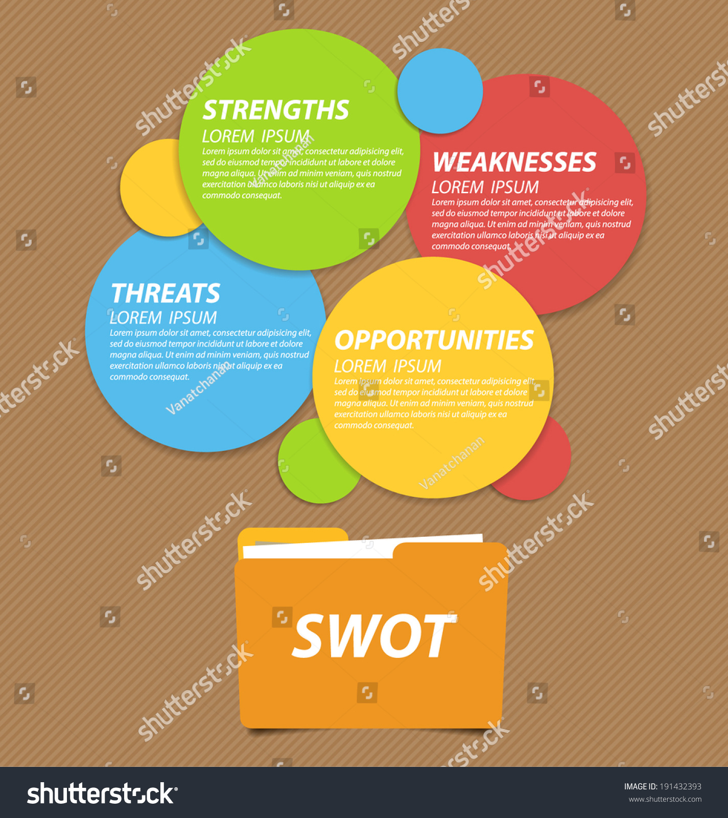 Swot Analysis Business Concept Vector : image vectorielle de stock ...