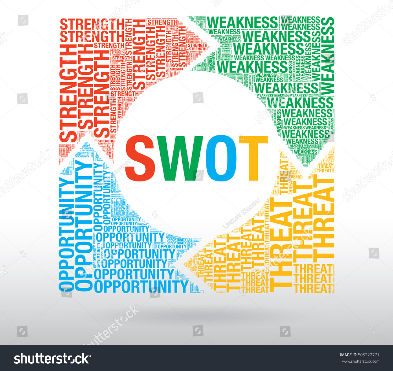 Swot Analysis Word Cloud Business Vector Stock Vector (Royalty Free ...