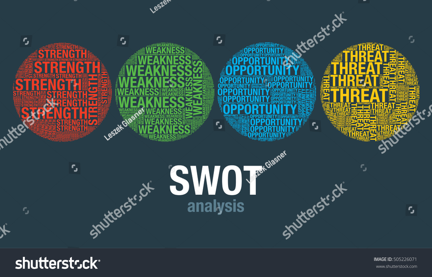 Swot Analysis Word Cloud Business Vector Stock Vector (Royalty Free ...