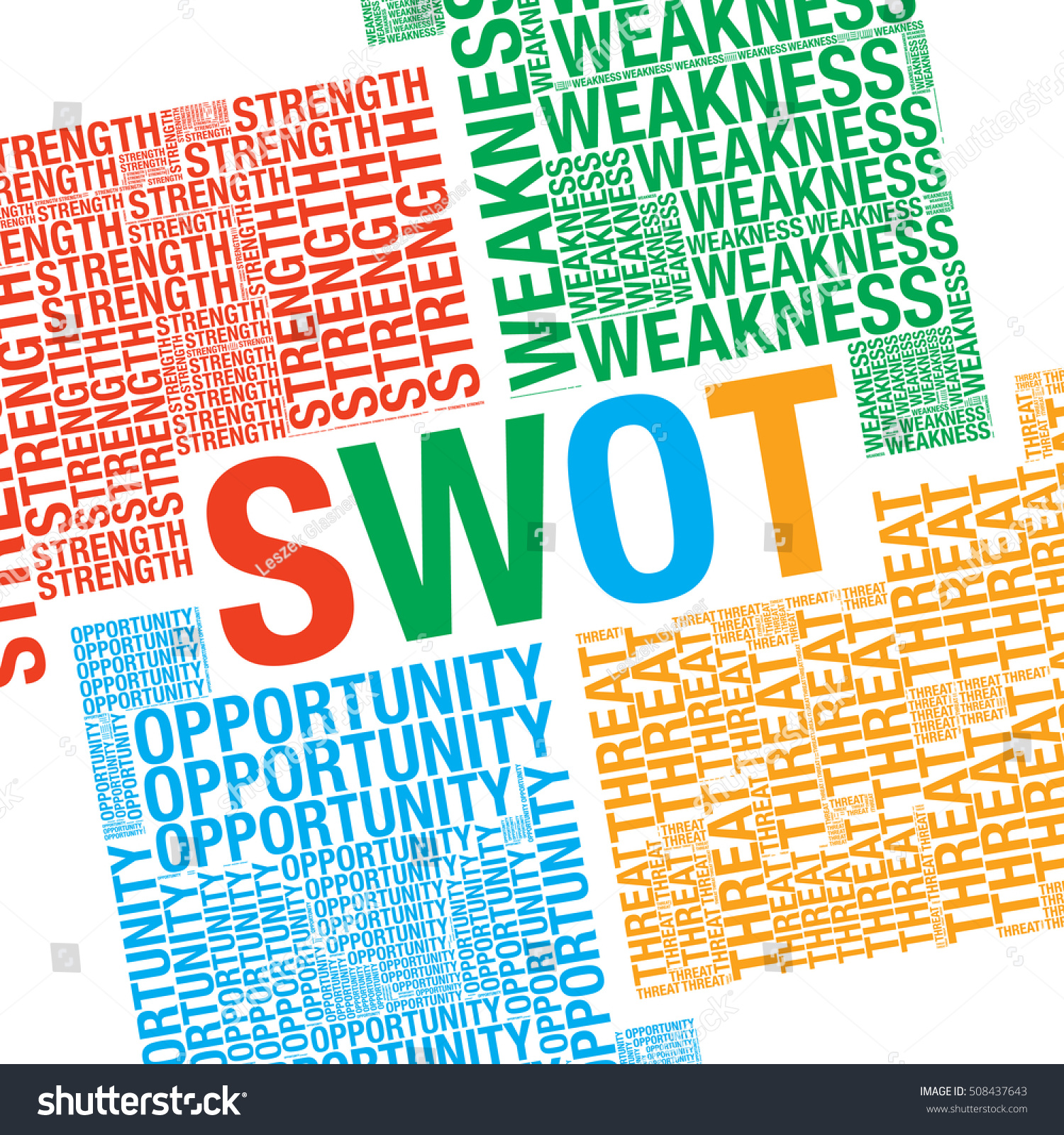 Swot Analysis Word Cloud Business Vector Stock Vector (Royalty Free ...