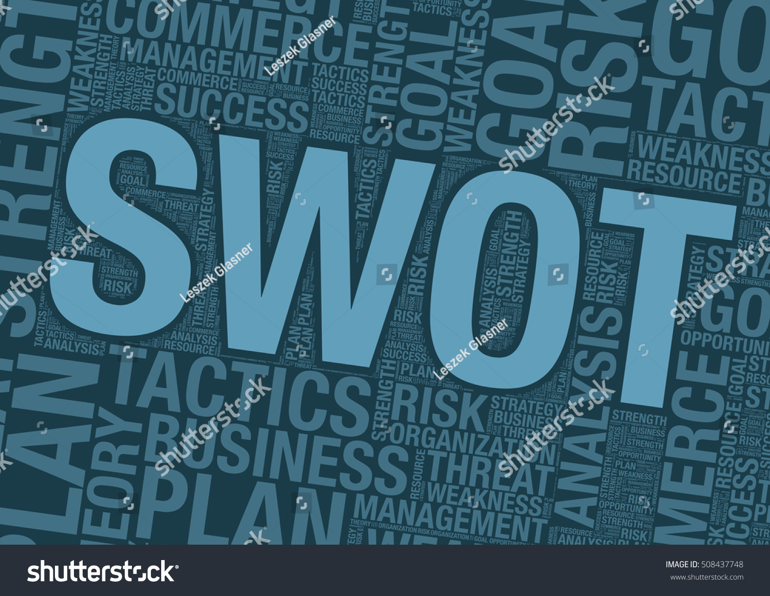 Swot Analysis Word Cloud Business Vector Stock Vector (Royalty Free ...