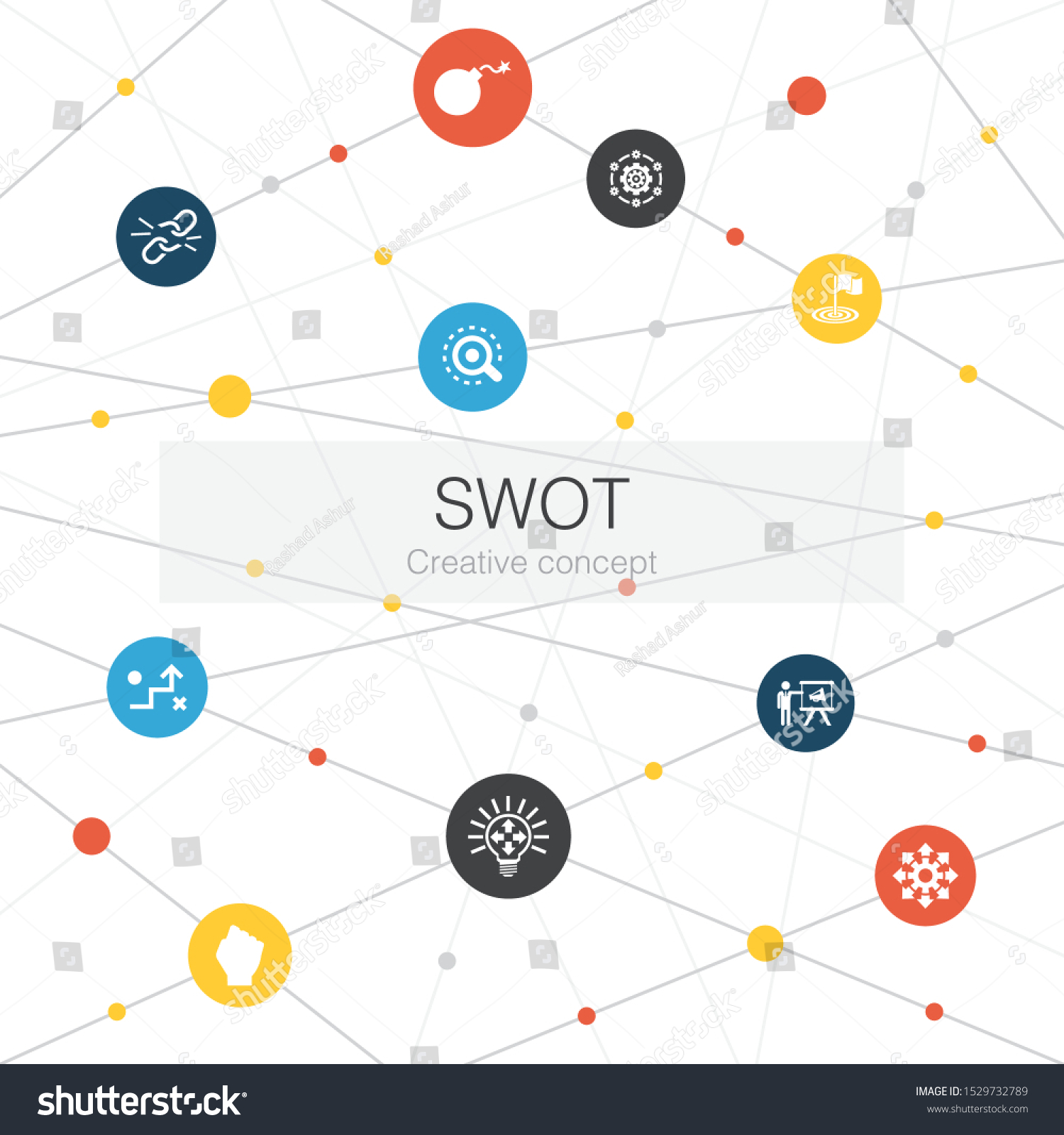 Vektor Stok Swot Trendy Web Template Simple Icons (Tanpa Royalti ... Vektor Stok Swot Trendy Web Template Simple Icons (Tanpa Royalti ...
