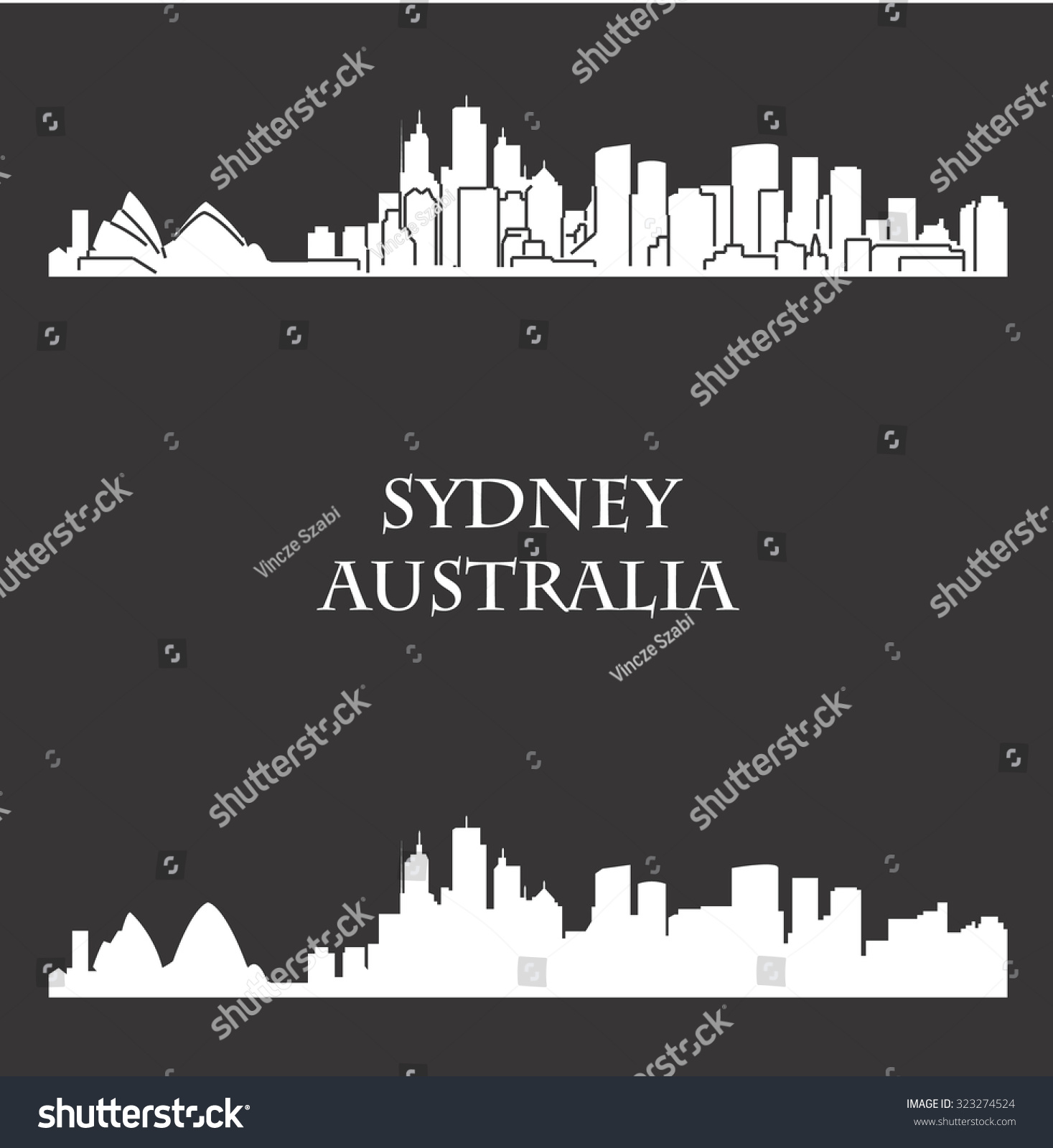 Sydney Australia Stock Vector (Royalty Free) 323274524 | Shutterstock