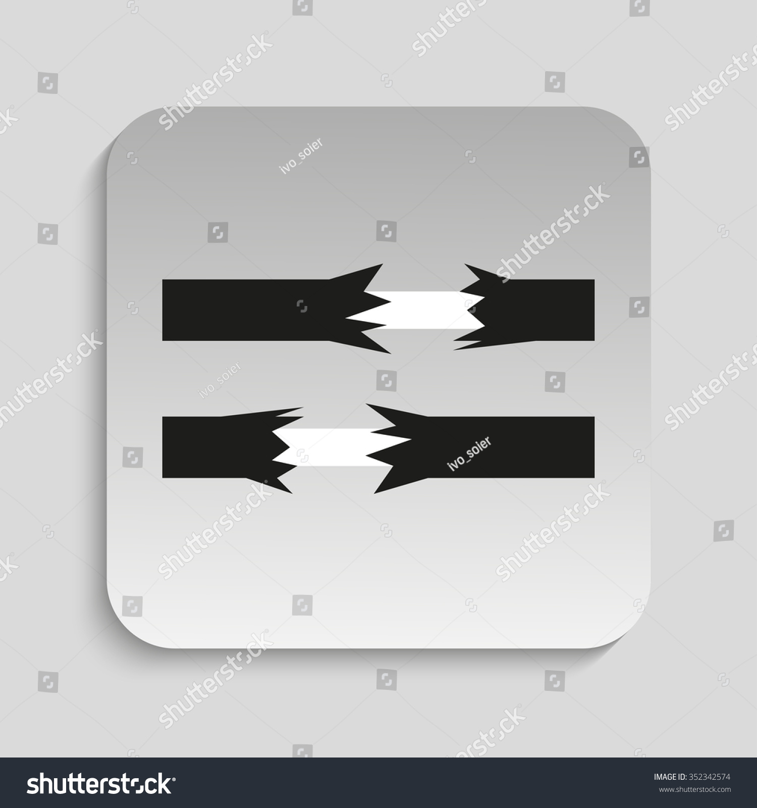 Symbol Bare Wires Vector Icon: vector de stock (libre de regalías ...