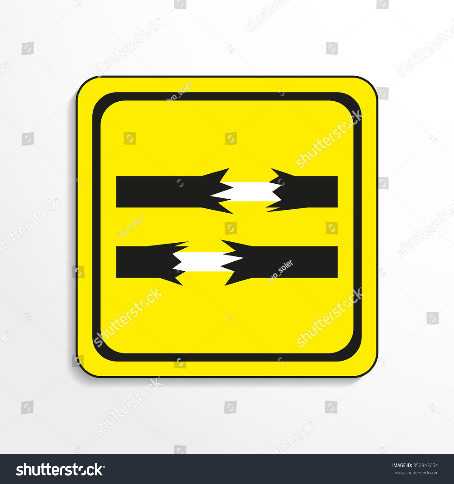 Symbol Bare Wires Vector Icon Stock Vector (Royalty Free) 352943054 ...