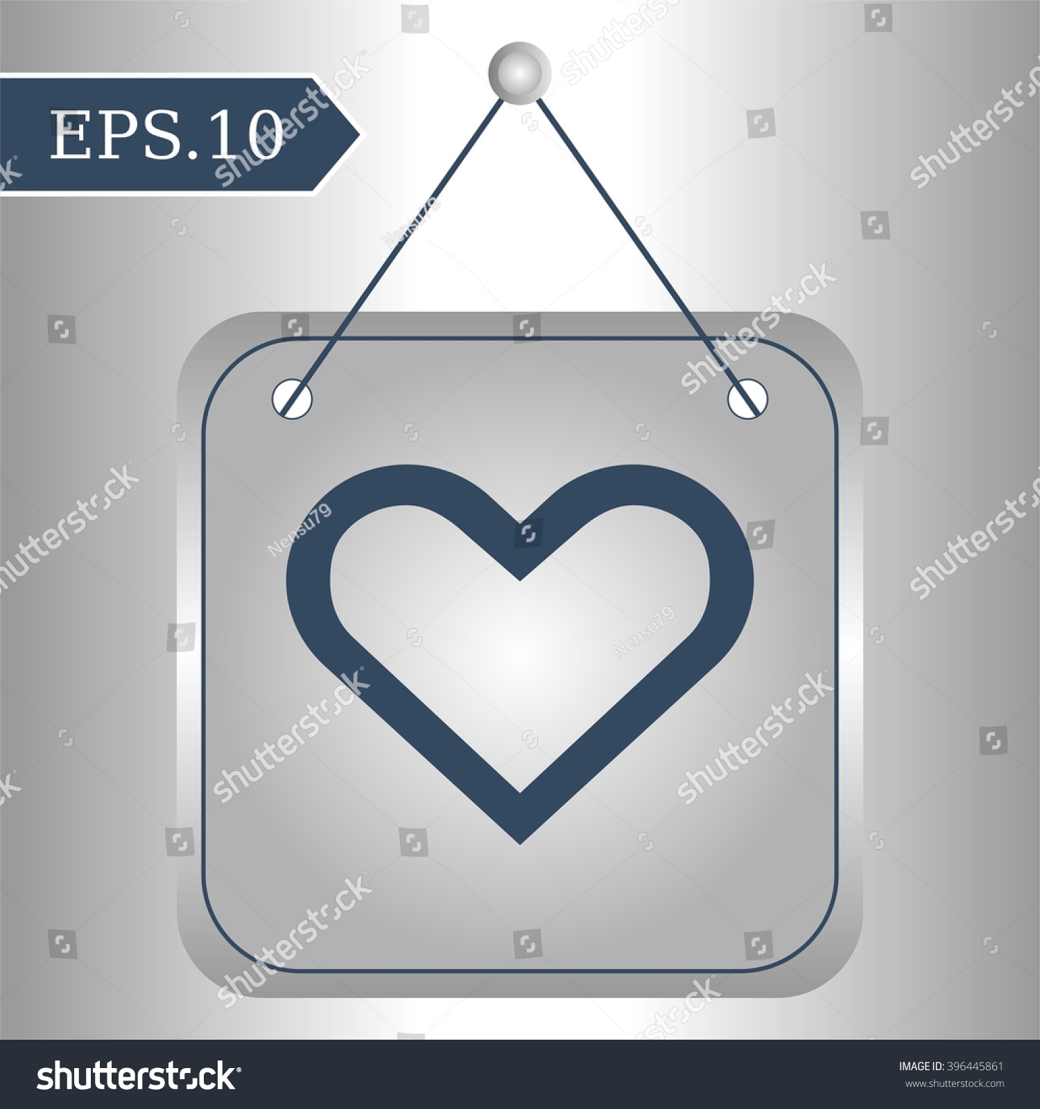 Symbol Heart List Stock Vector (Royalty Free) 396445861 | Shutterstock