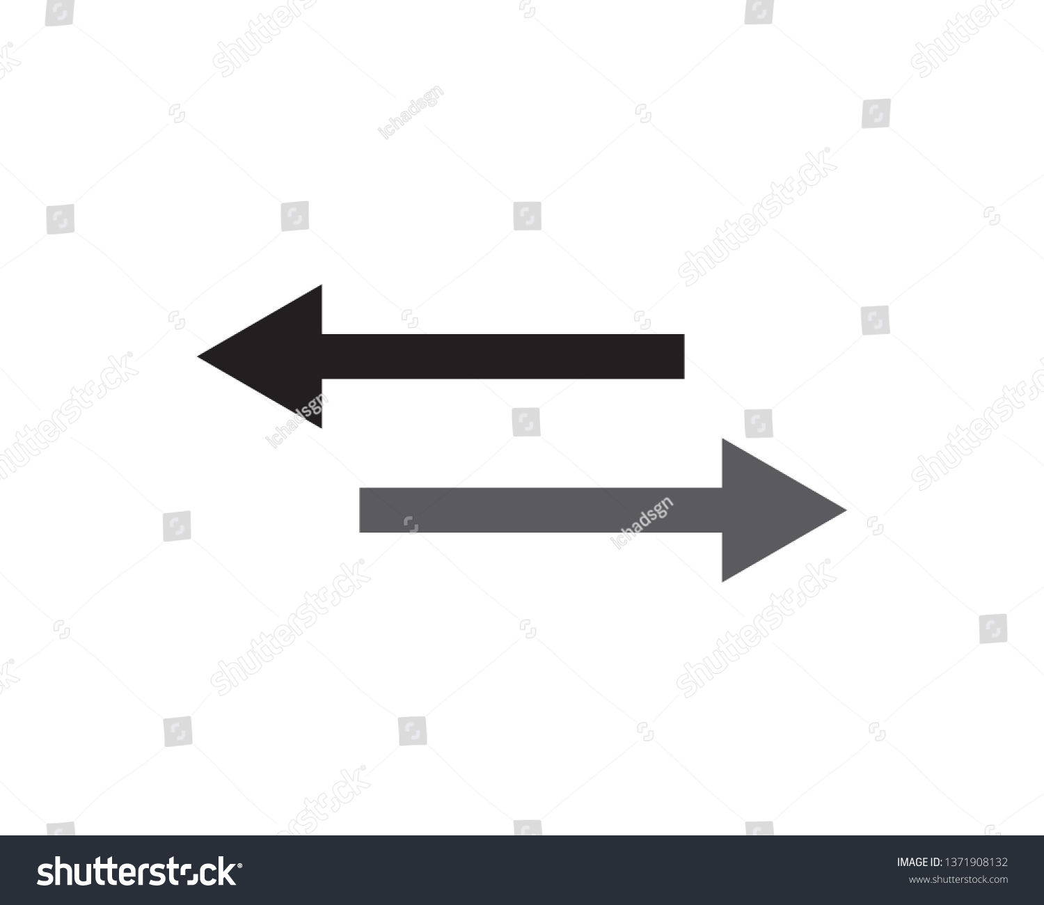 Symbol Bidirectional Arrows Data Transfer Vector: เวกเตอร์สต็อก (ปลอด ...