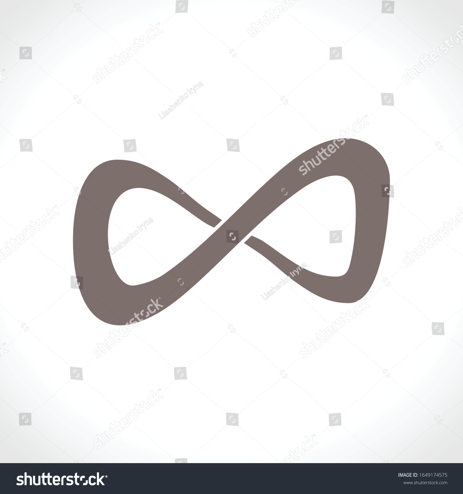 Symbol Infinity Flat Vector Template Stock Vector (Royalty Free ...