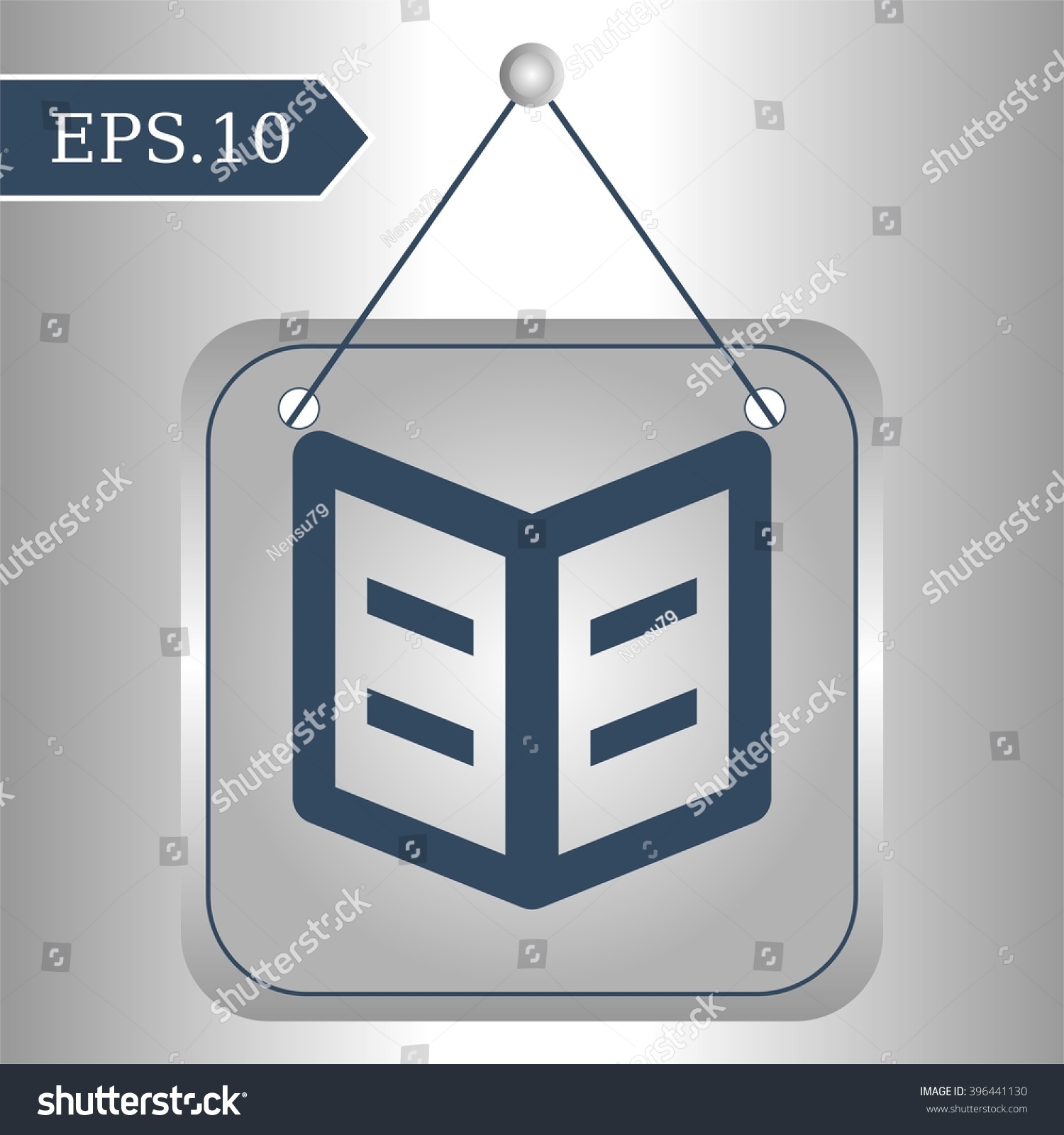 Symbol Open Book Stock Vector (Royalty Free) 396441130 | Shutterstock