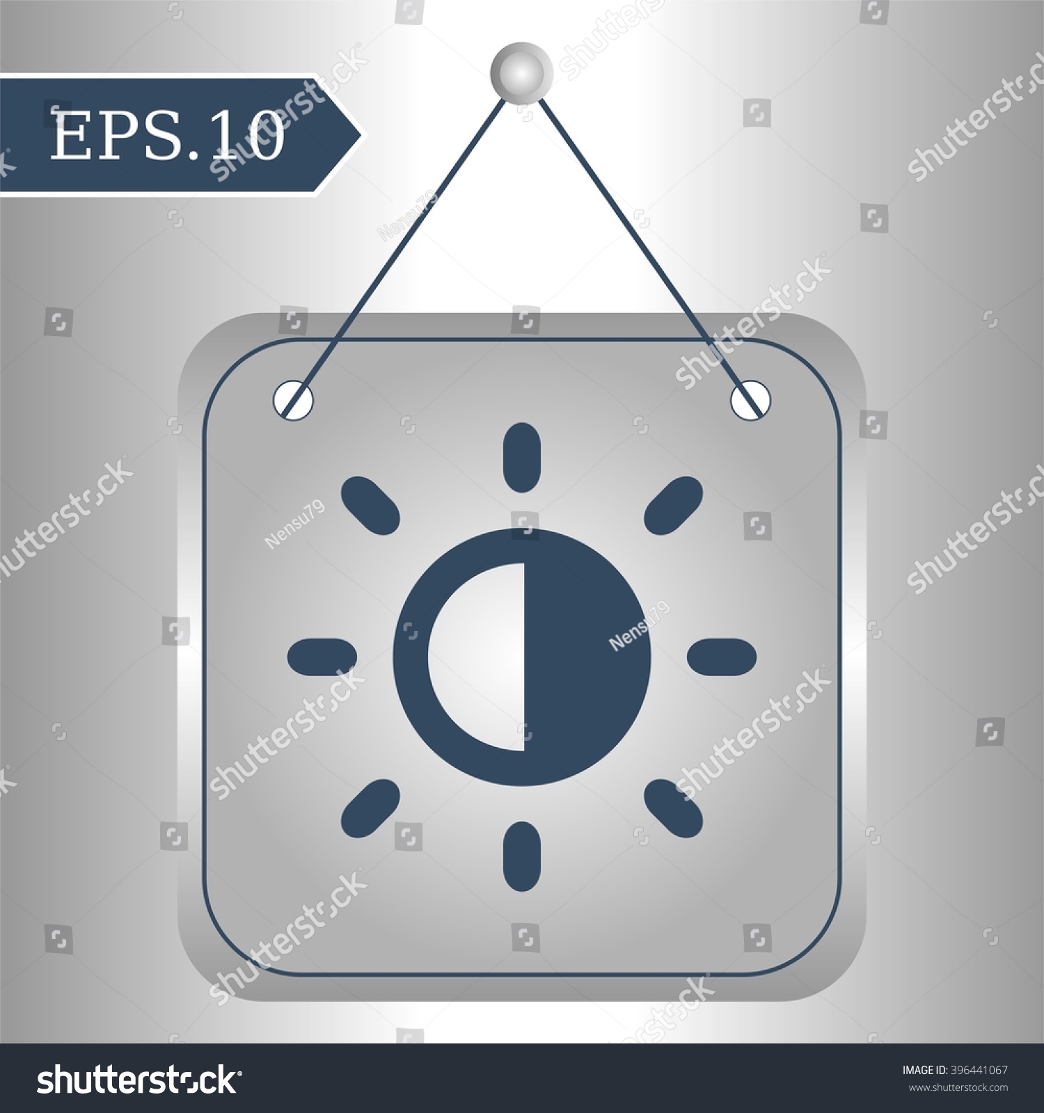 Symbol Screen Brightness Stock Vector (Royalty Free) 396441067 ...