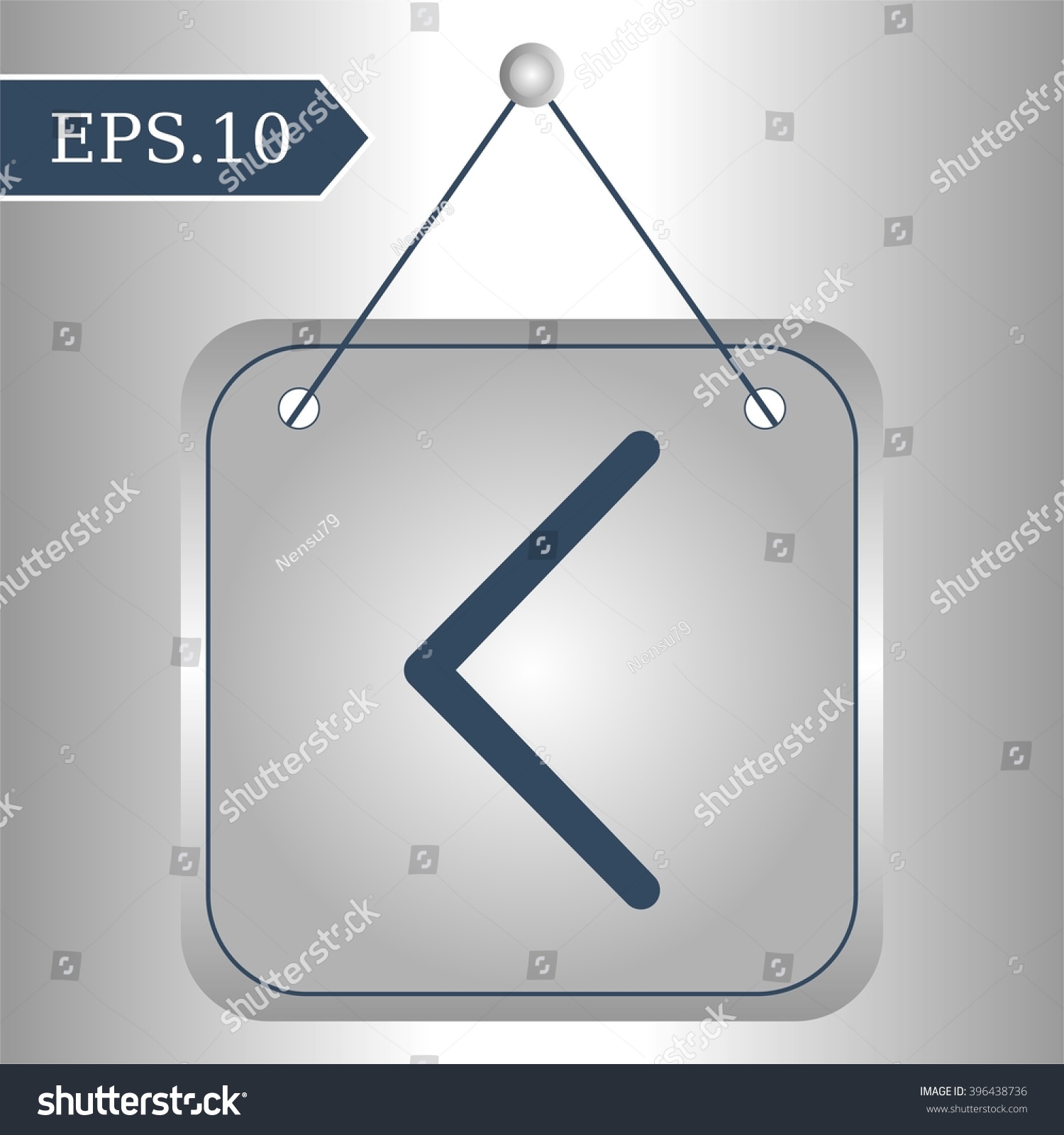Symbol Scroll List Arrow Left Stock Vector (Royalty Free) 396438736 ...