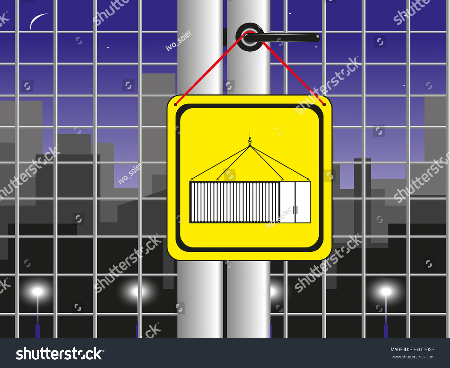 Symbol Shipping Container Vector Icon Stock Vector (Royalty Free ...