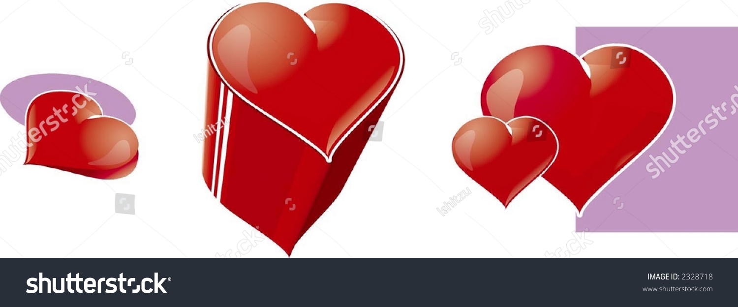 Symbolic Hearts Stock Vector (Royalty Free) 2328718 | Shutterstock