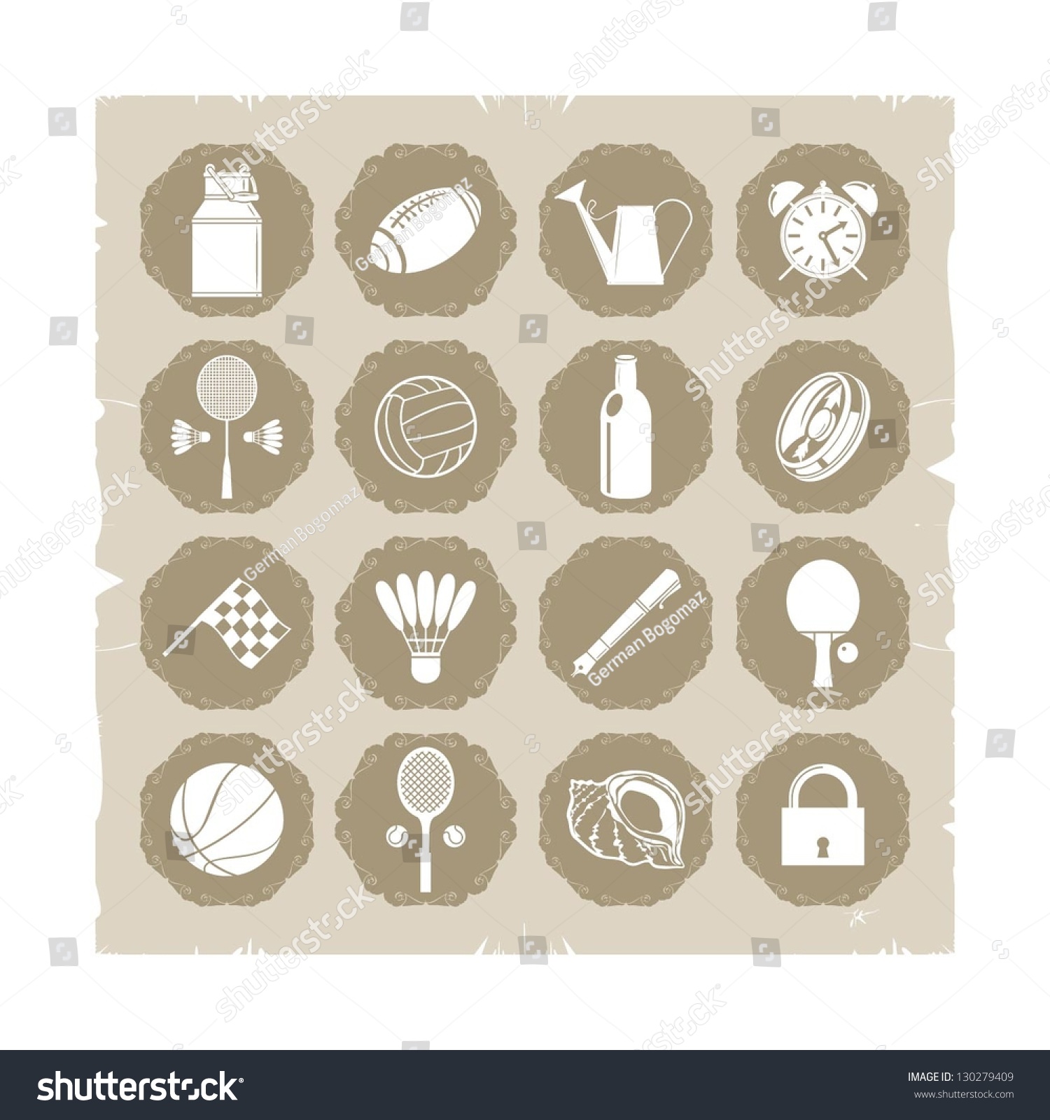 Symbols Objects Things 5 Vector Stock Vector (Royalty Free) 130279409
