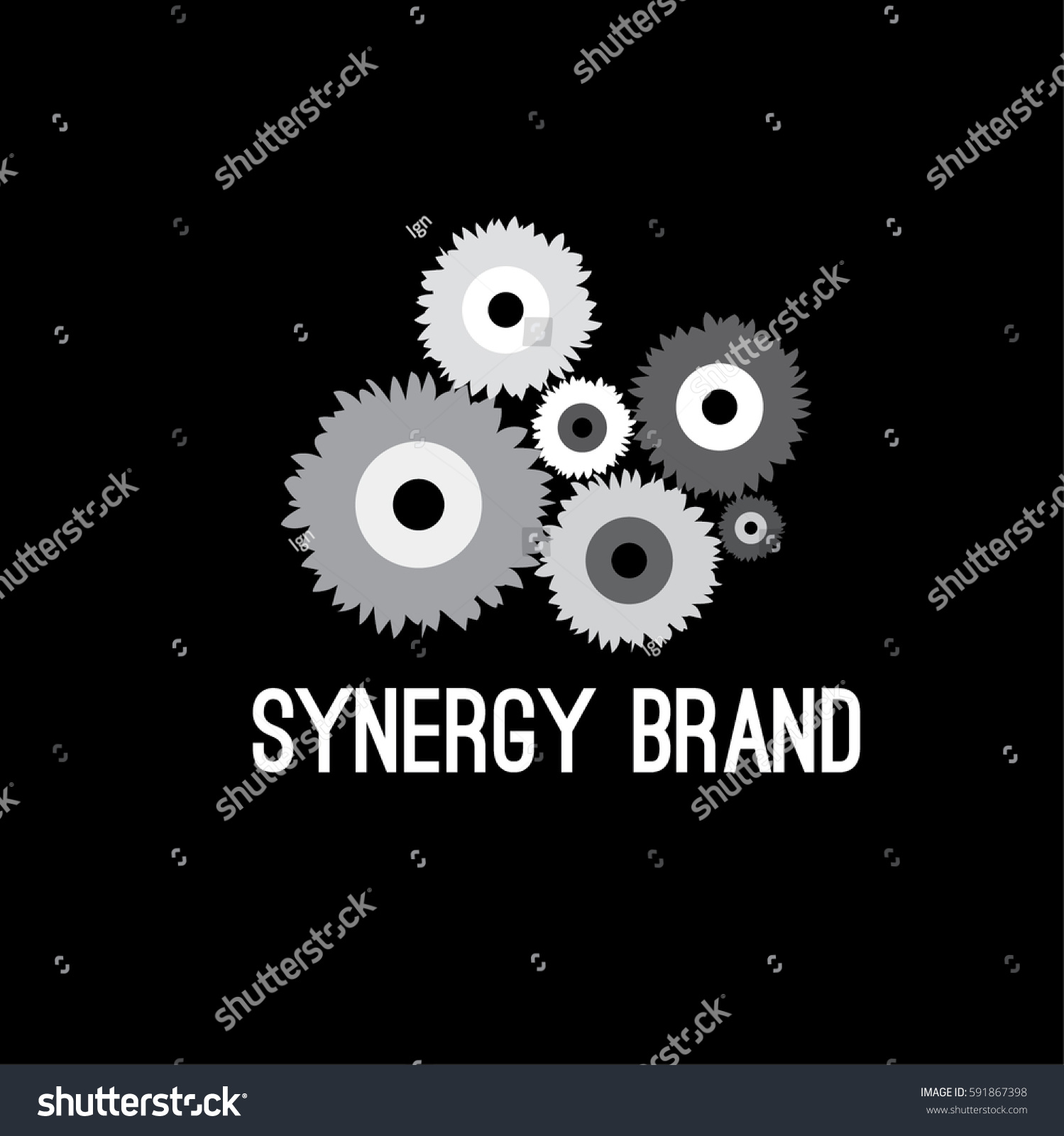 Synergy Vector Logo Dsign Template Stock Vector (Royalty Free ...