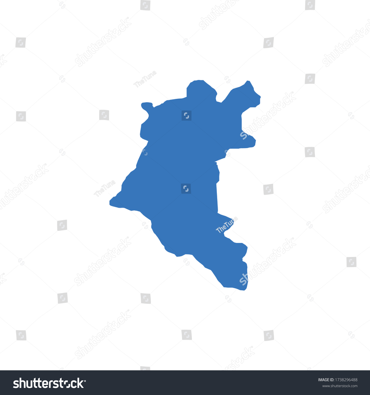 Syrian City Daraa Map Vector Illustration Stock Vector (Royalty Free ...