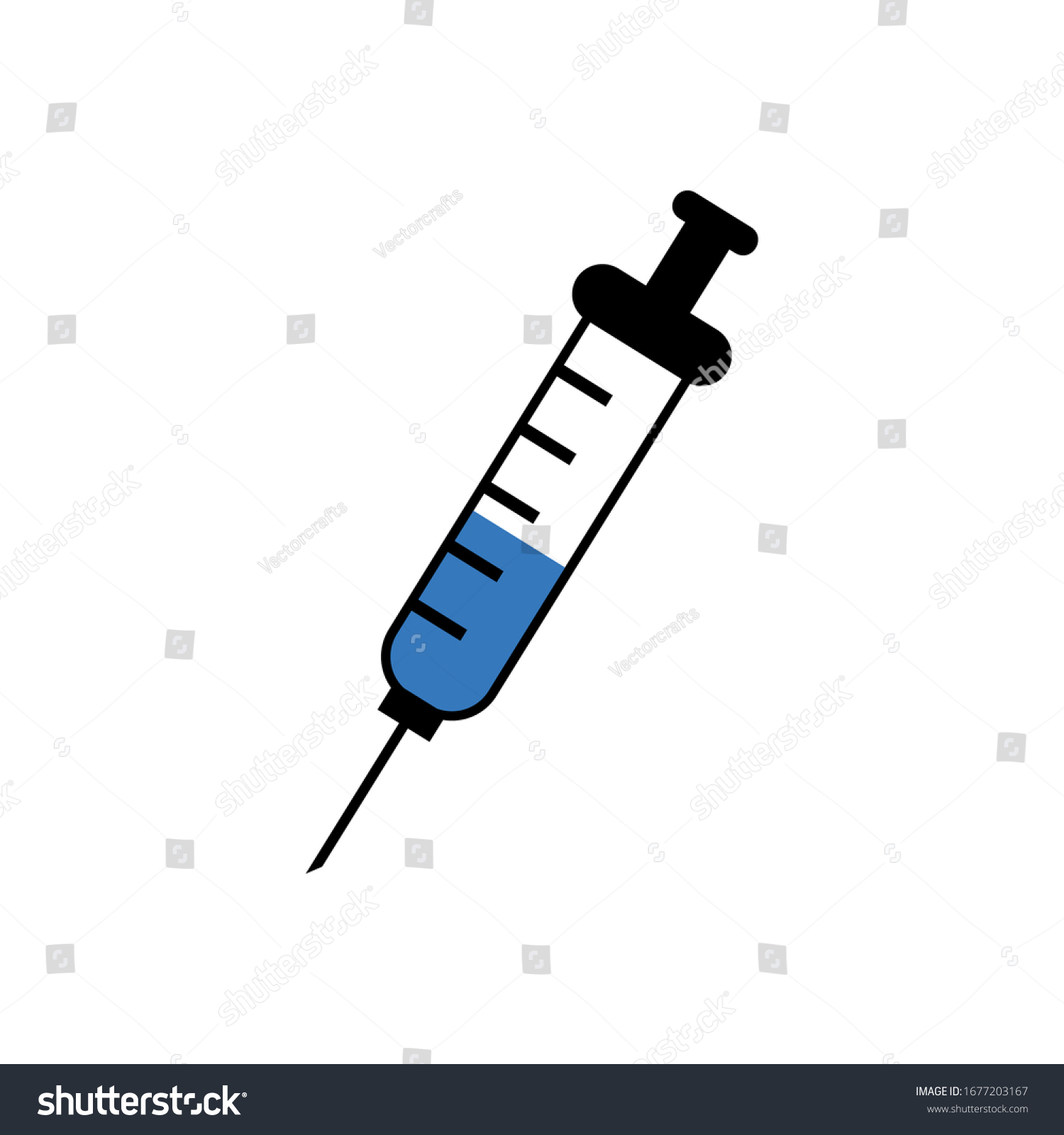 Syringe Graphic Design Template Vector Isolated Stock Vector (Royalty ...