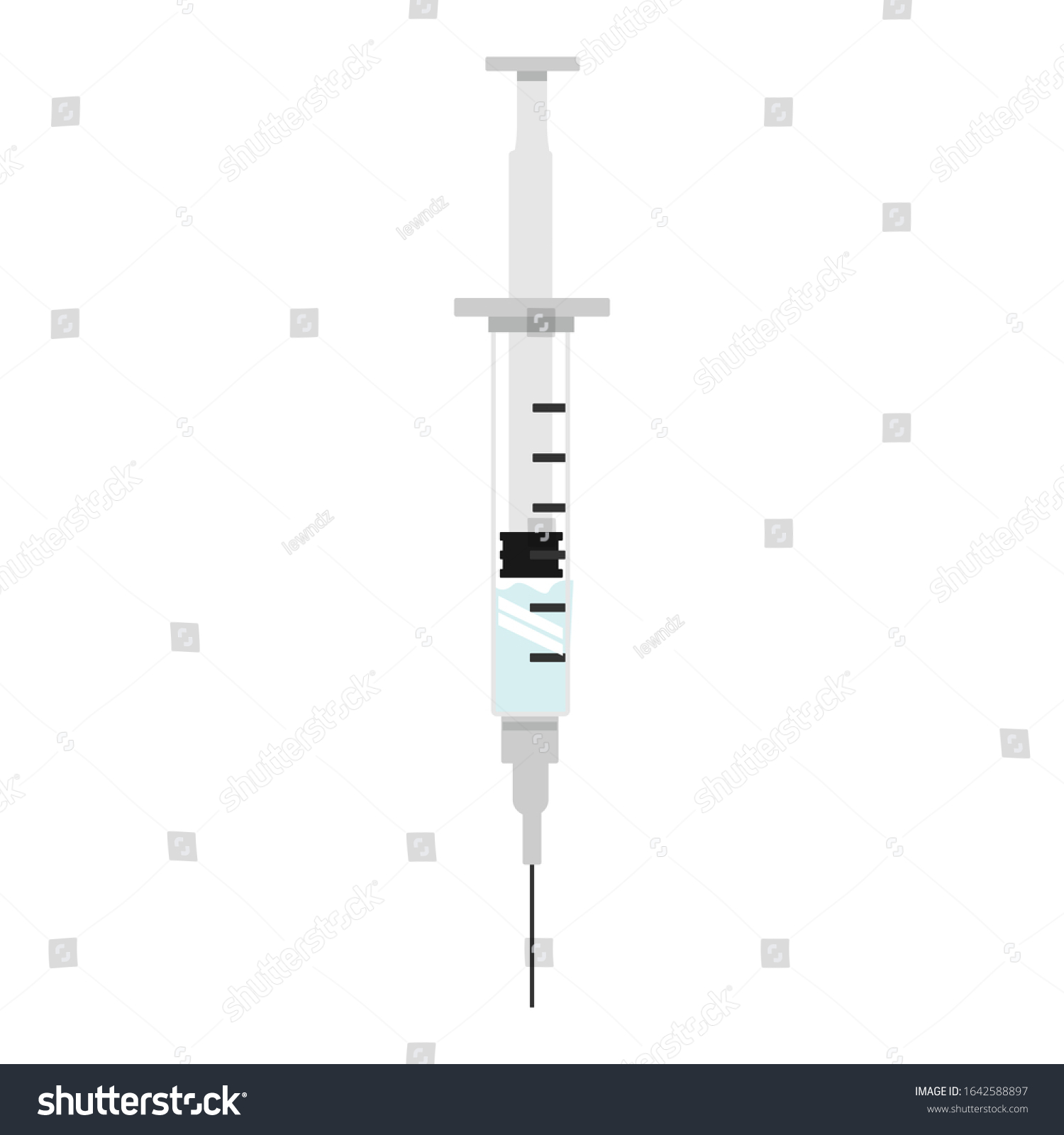 Syringe Vector Simple Flat Design Vector Stock Vector (Royalty Free ...