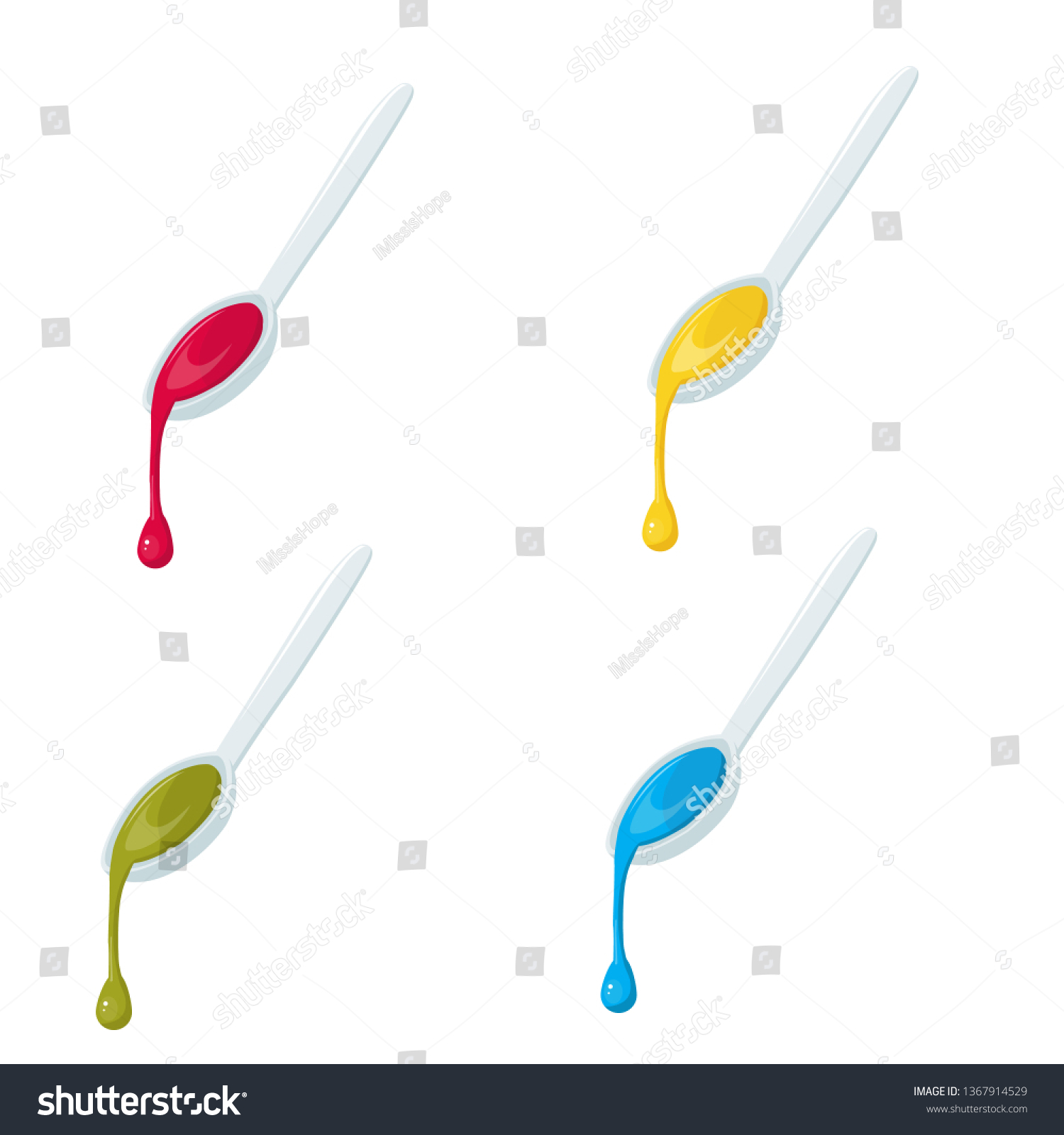 Syrup Spoon Vector Illustration: เวกเตอร์สต็อก (ปลอดค่าลิขสิทธิ์ ...
