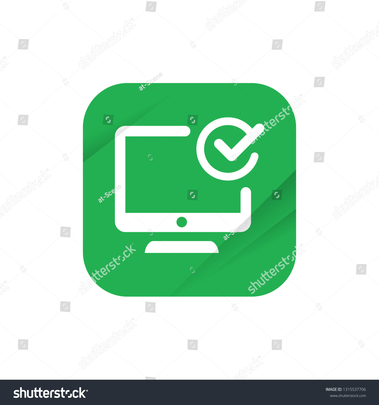 System Check App Icon: เวกเตอร์สต็อก (ปลอดค่าลิขสิทธิ์) 1315537706 ...