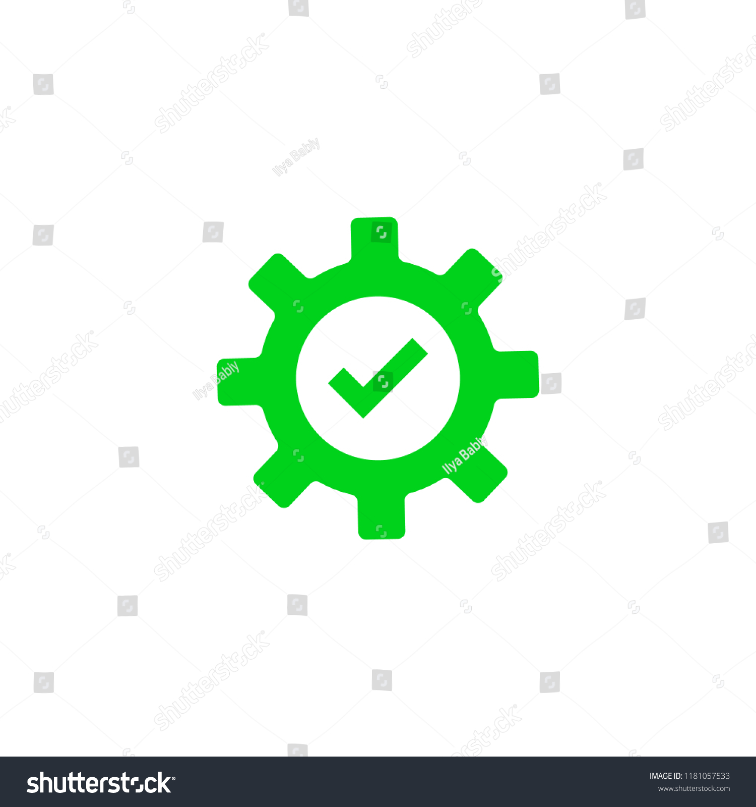 System Settings Check Mark Vector Illustration: เวกเตอร์สต็อก (ปลอดค่า ...