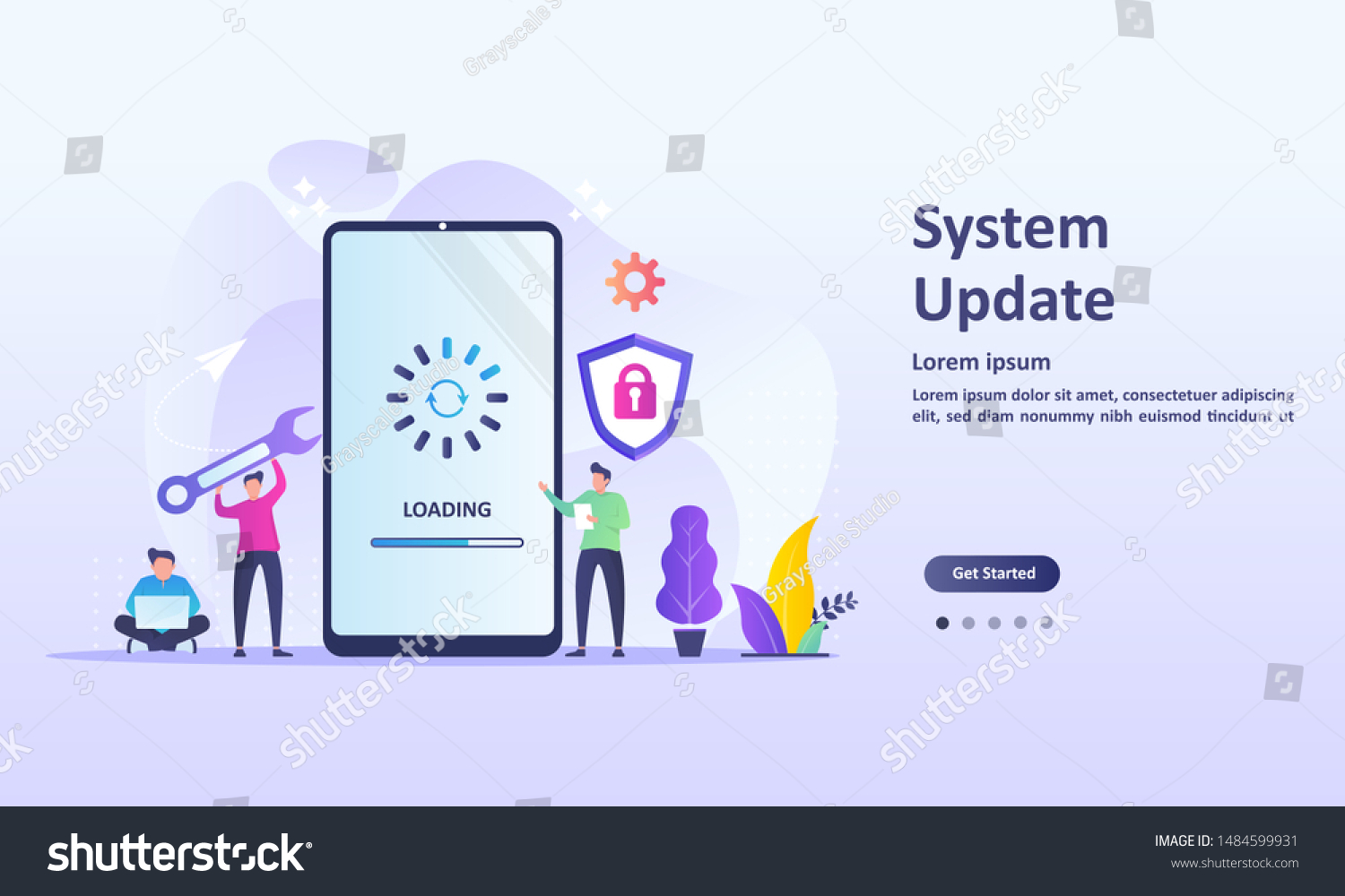 System Update Improvement Change New Version Stock Vector (Royalty Free ...