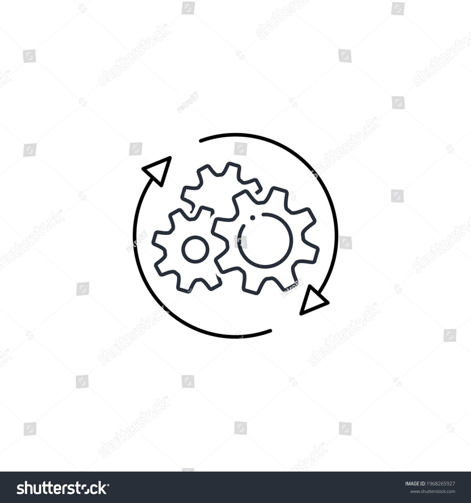 System Update Modernization Improvement Vector Linear Stock Vector ...